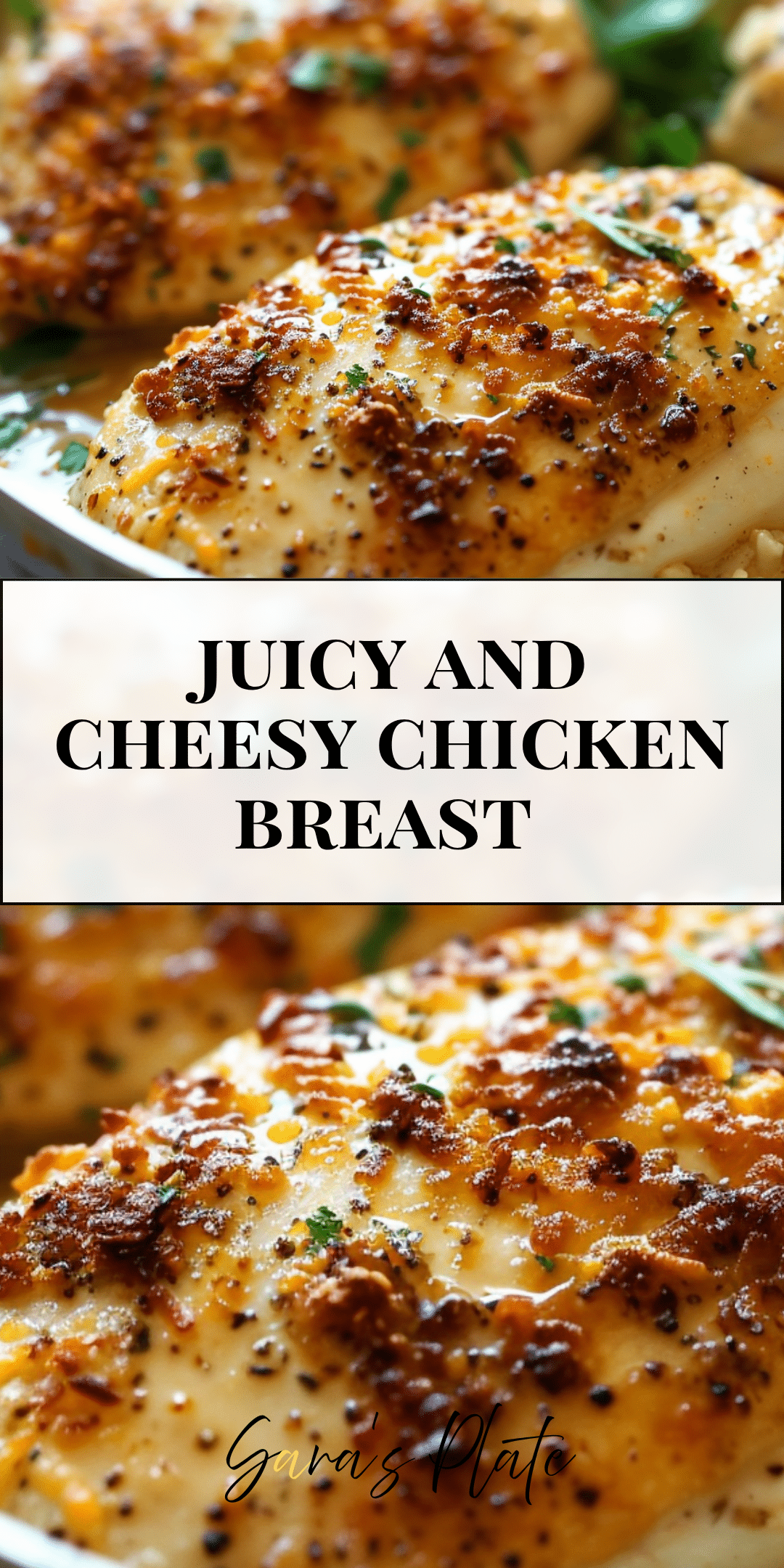 Juicy and Cheesy Chicken Breast Recipe | Sara's Plate