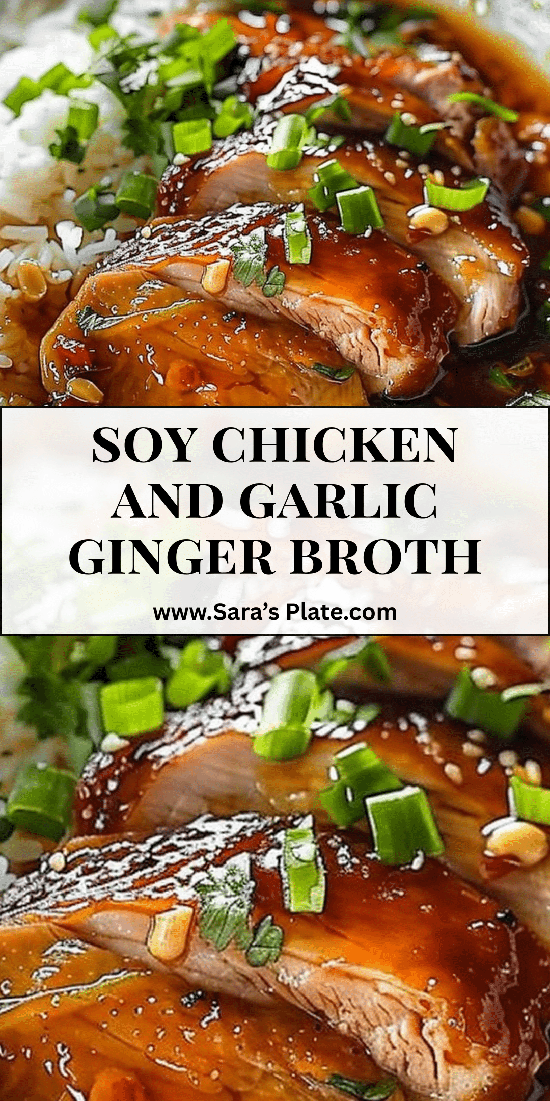 Chicken Ginger Broth with Rice | Sara's Plate