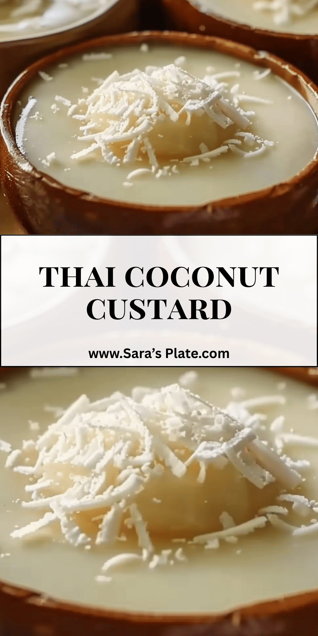 Thai Coconut Custard (Khanom Thuai) | Sara's Plate