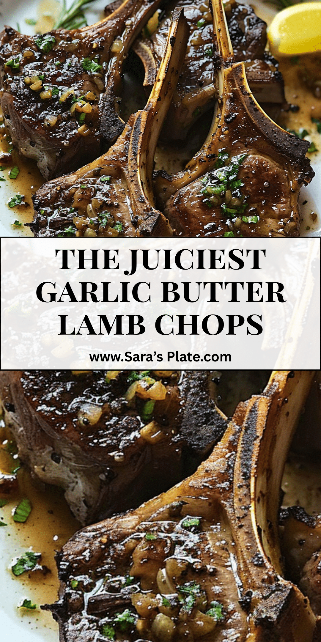 Garlic Butter Lamb Chops | Sara's Plate