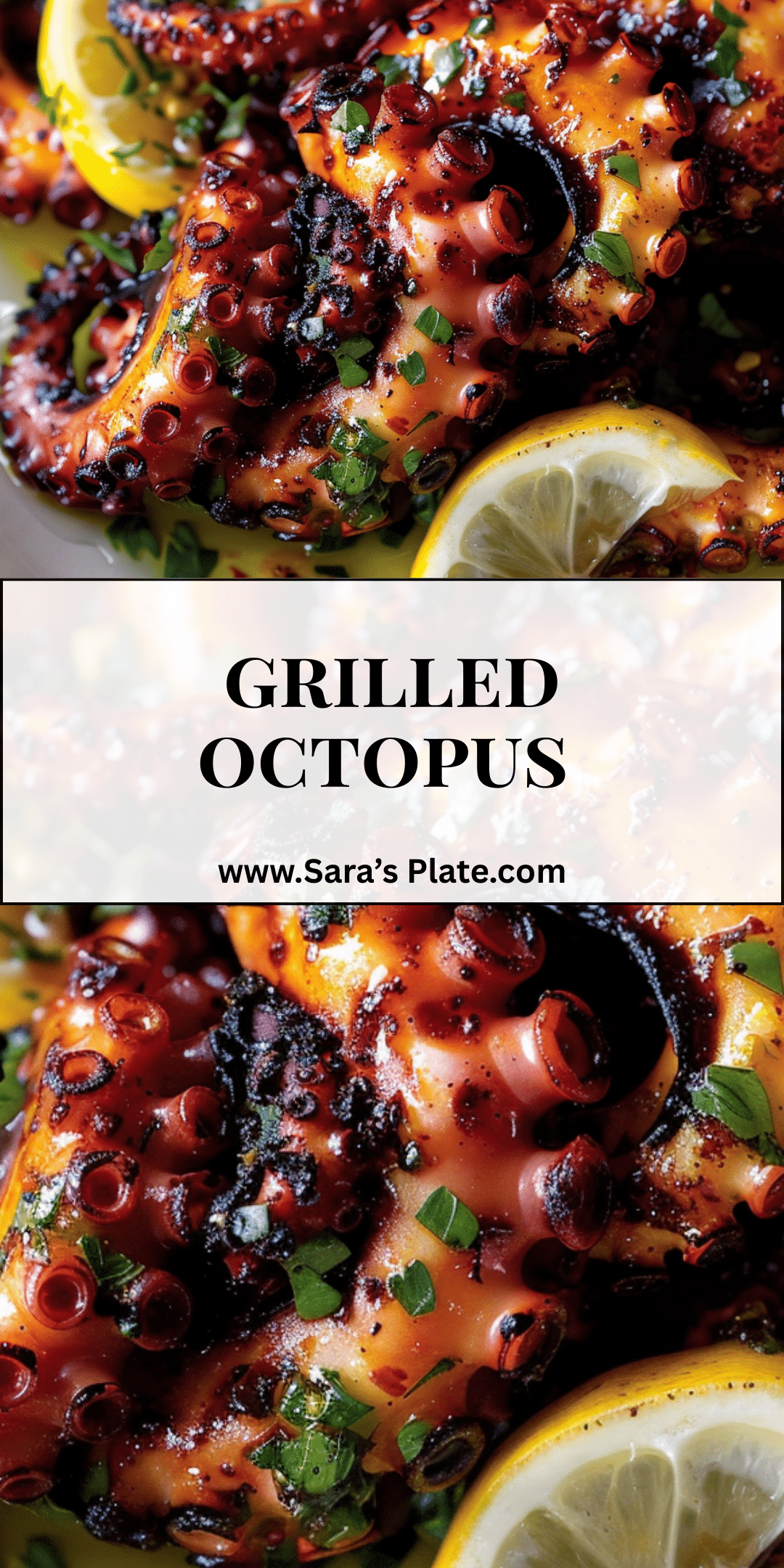 Juicy Grilled Octopus | Sara's Plate