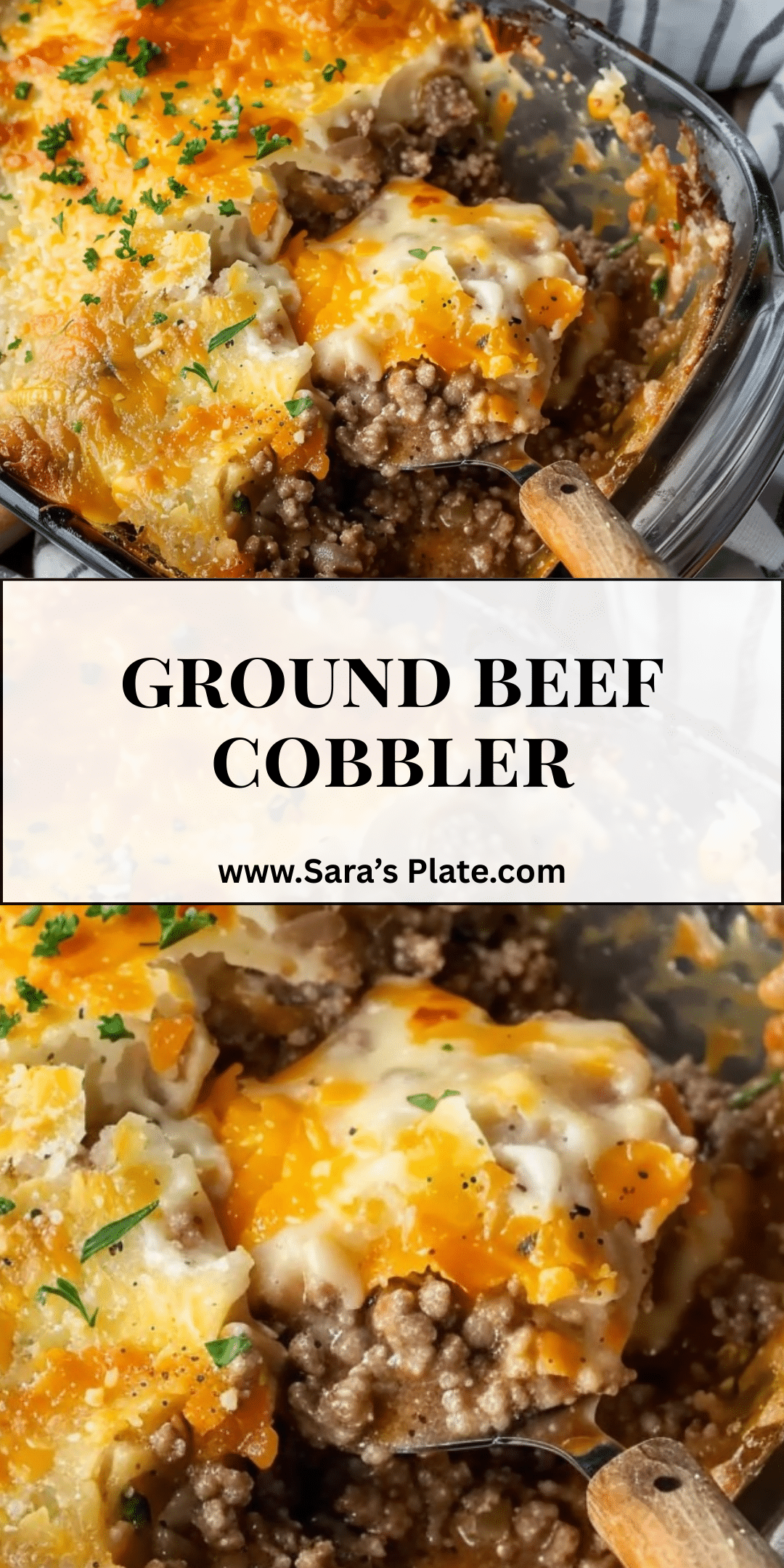 Cheddar Bay Ground Beef Cobbler | Sara's Plate