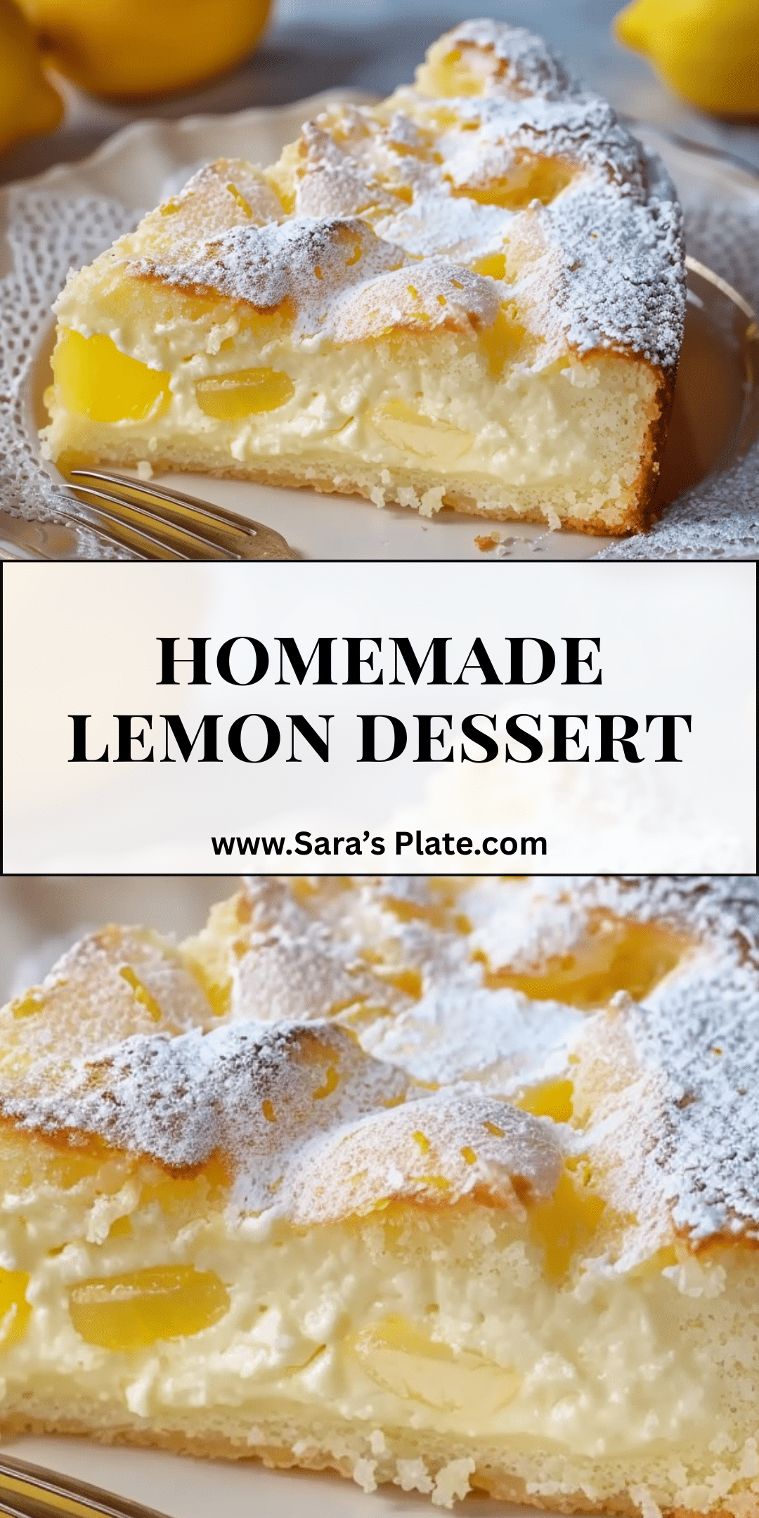 One-Bowl Lemon Dessert | Sara's Plate