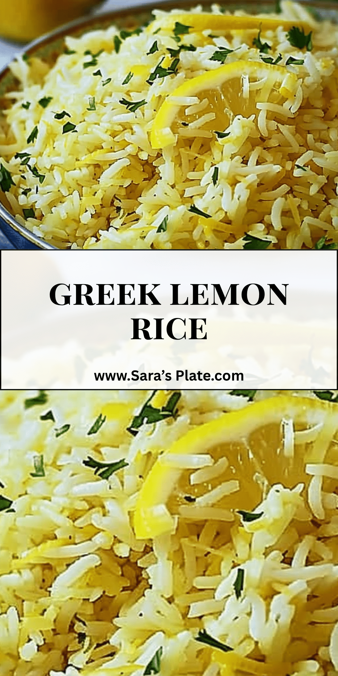 Greek Lemon Rice | Sara's Plate