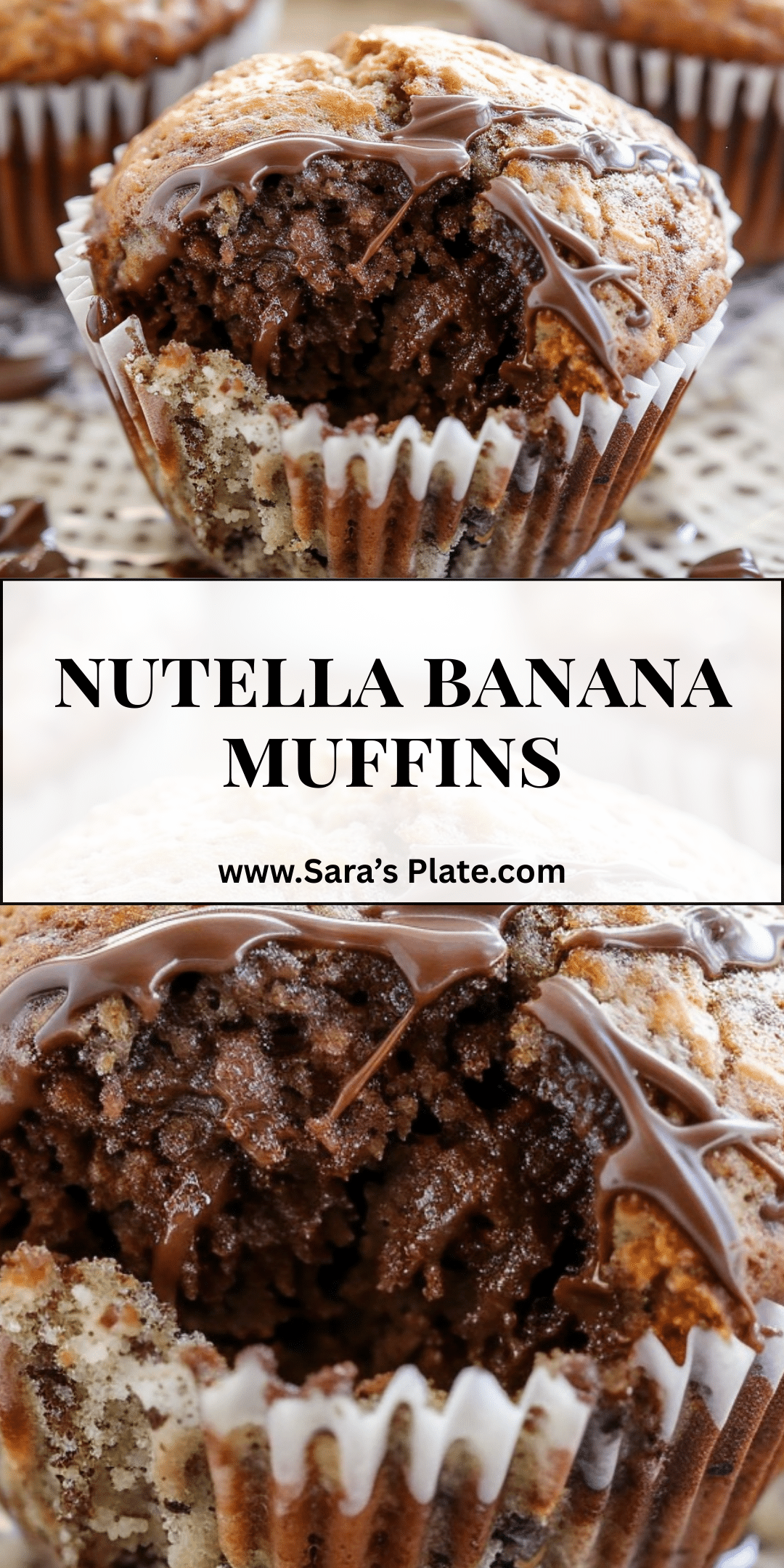 Nutella Banana Muffins | Sara's Plate