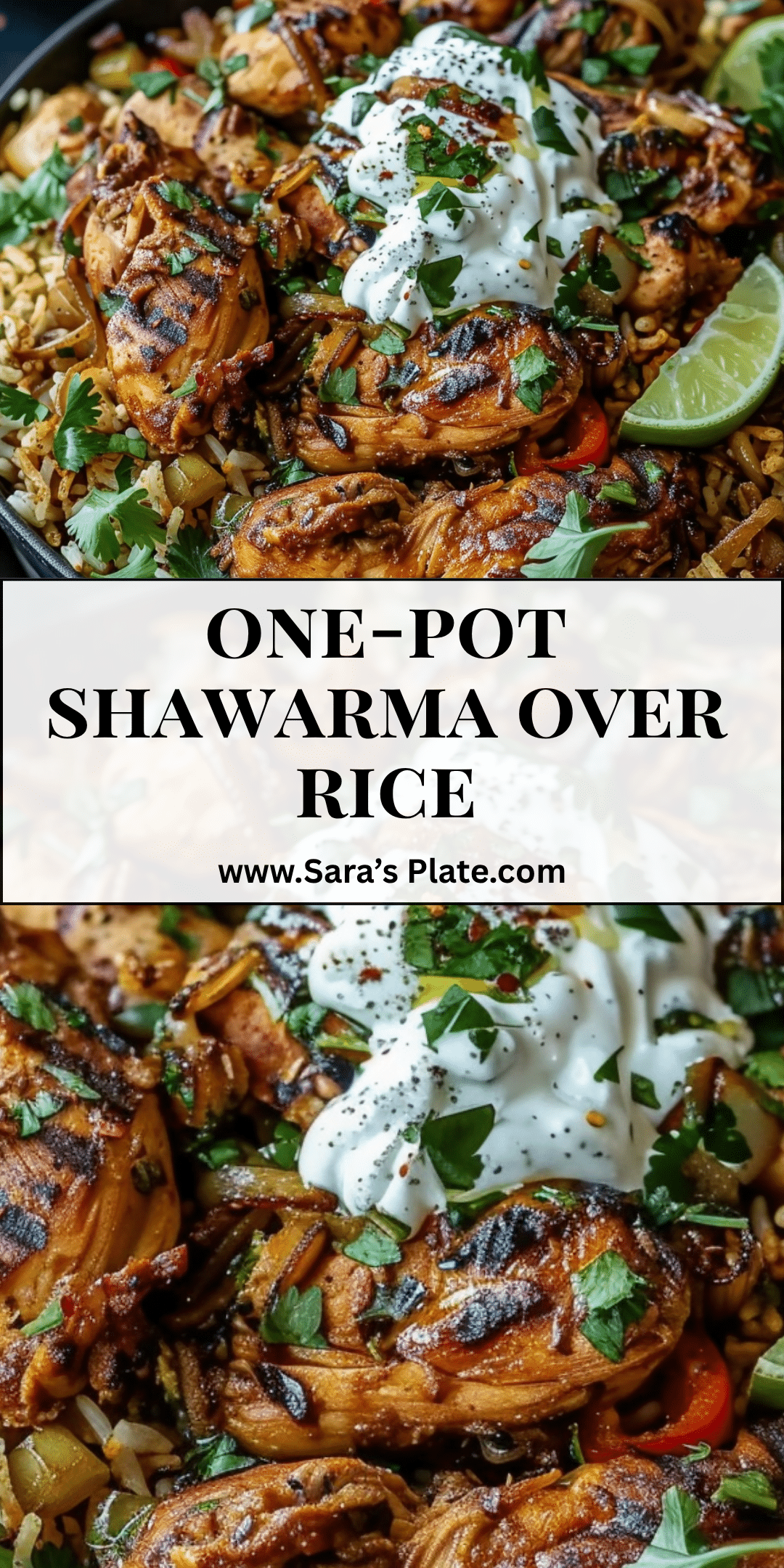 One-Pot Shawarma Chicken and Rice | Sara's Plate