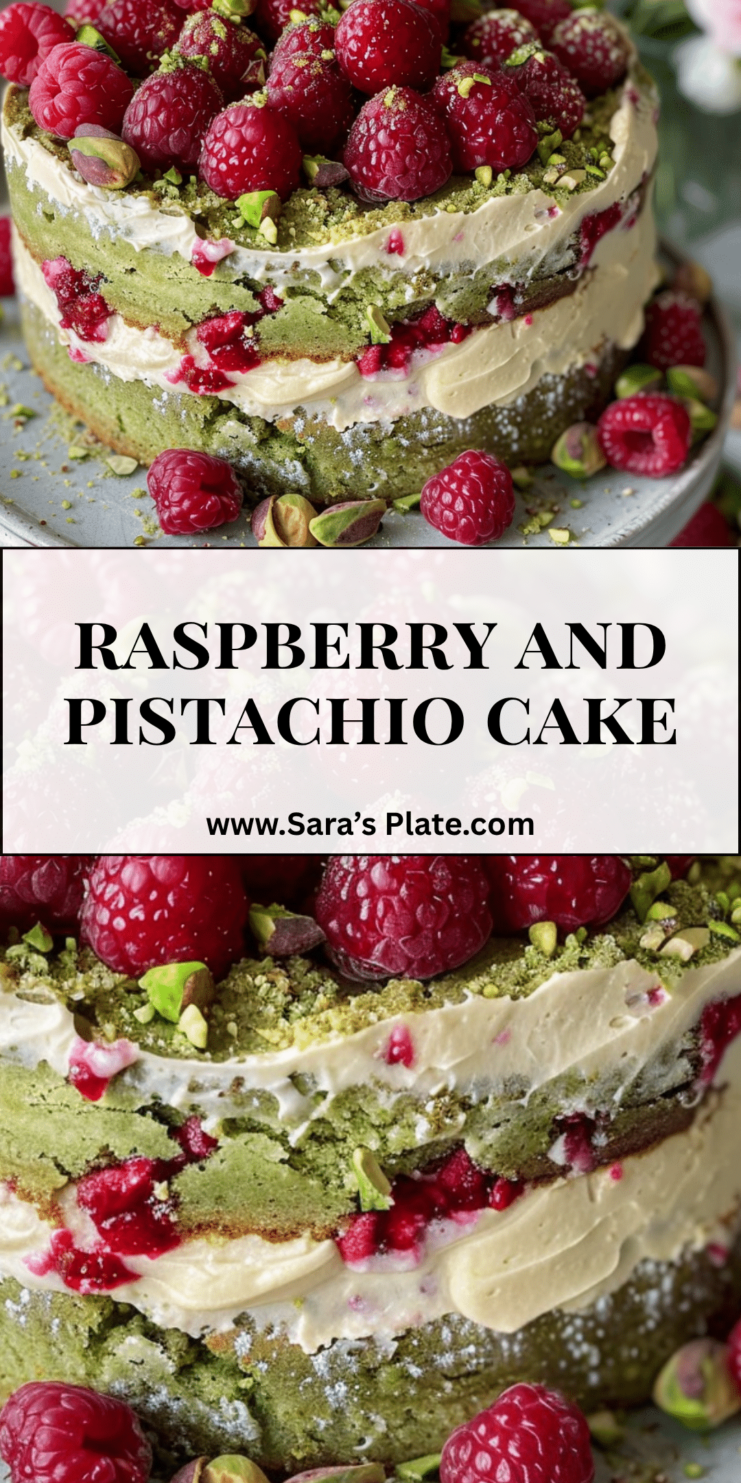 Pistachio Raspberry Cake | Sara's Plate
