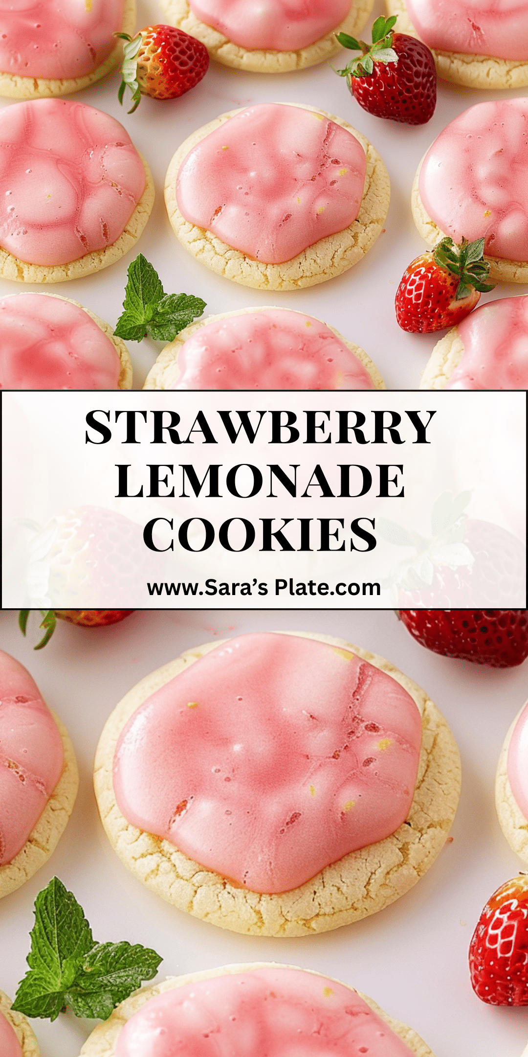 Strawberry Lemonade Meltaway Cookies | Sara's Plate