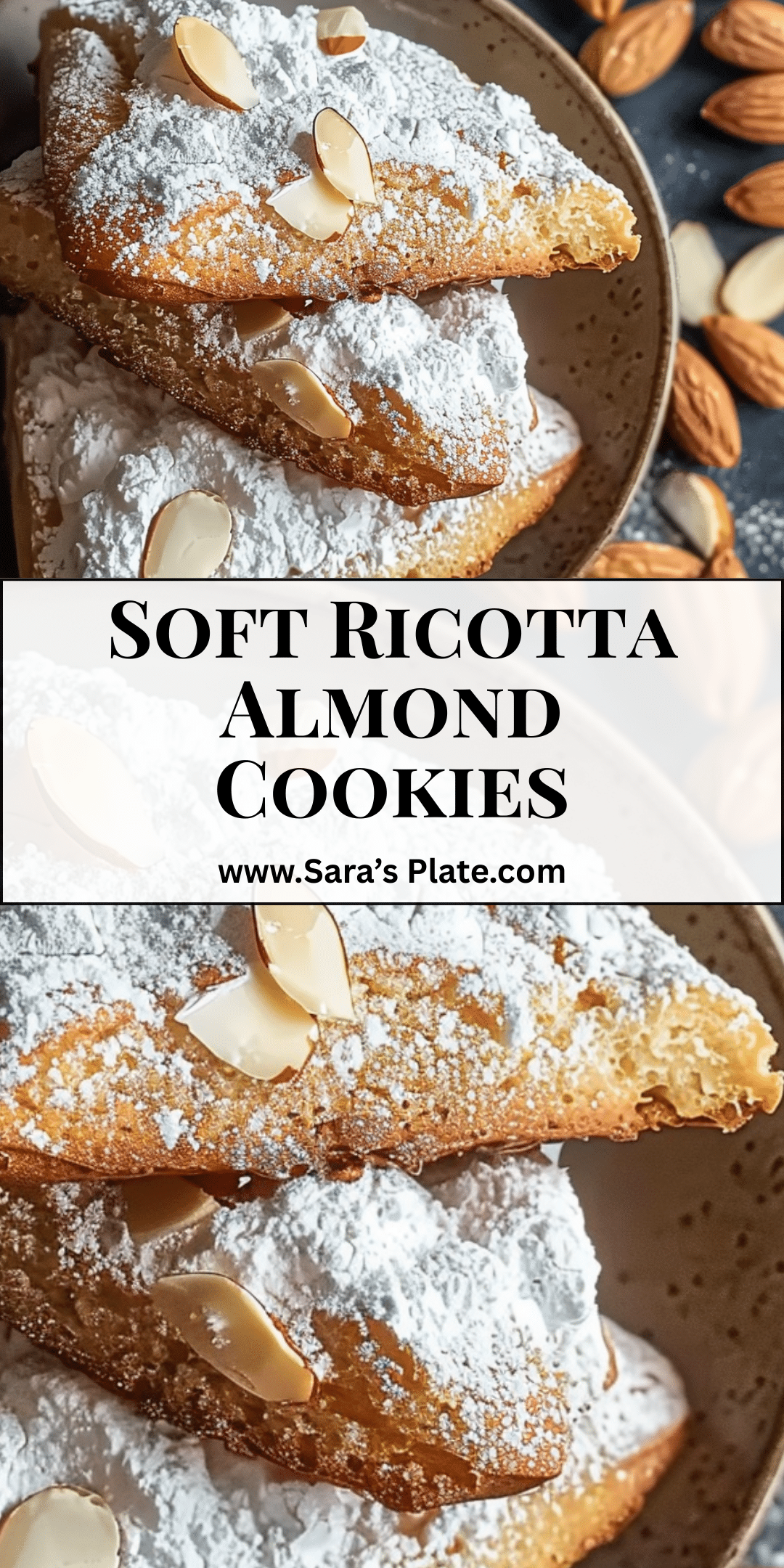 Soft Ricotta Almond Cookies | Sara's Plate