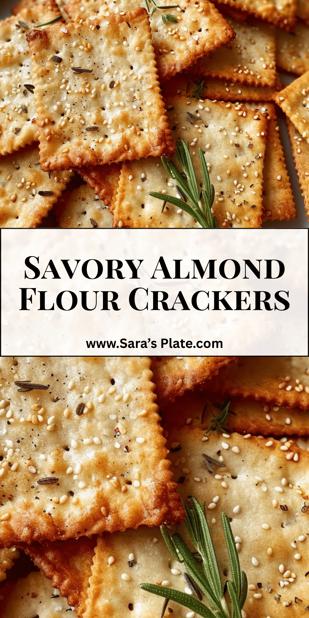 Savory Almond Flour Crackers | Sara's Plate