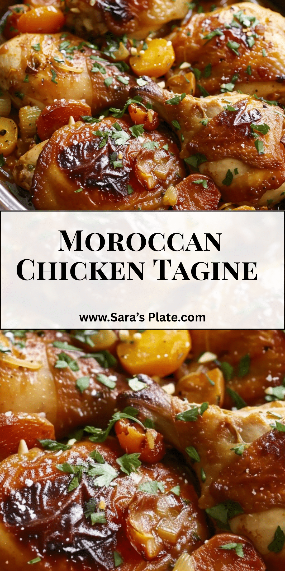 Moroccan Chicken Tagine with Apricots and Almonds | Sara's Plate