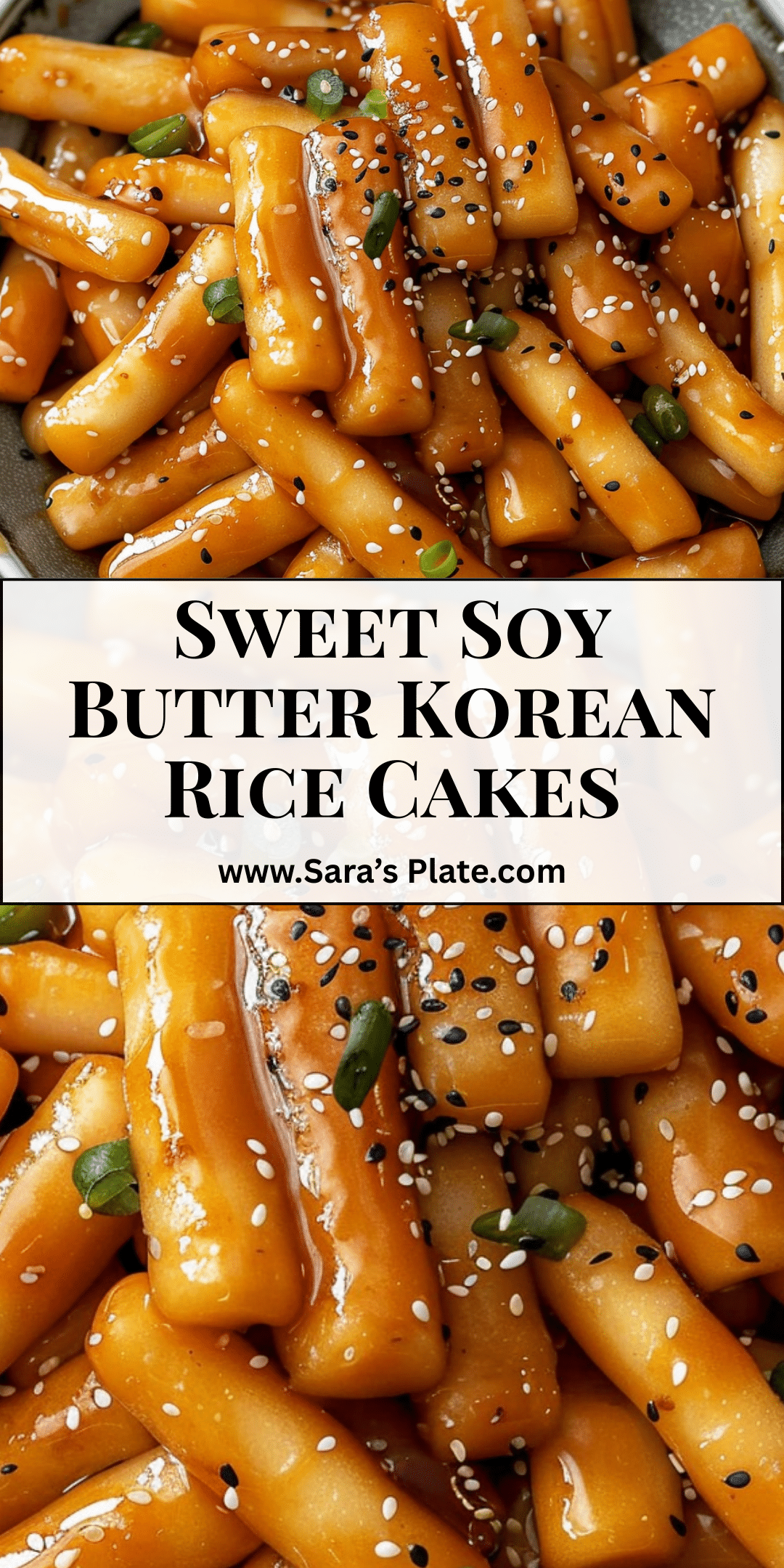 Sweet Soy Butter Korean Rice Cakes | Sara's Plate