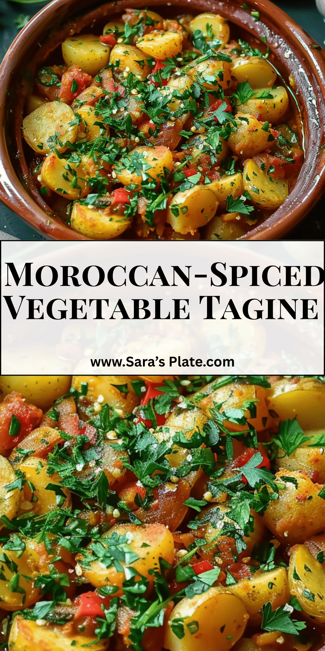 Moroccan-Spiced Vegetable Tagine with Harissa & Herbs | Sara's Plate