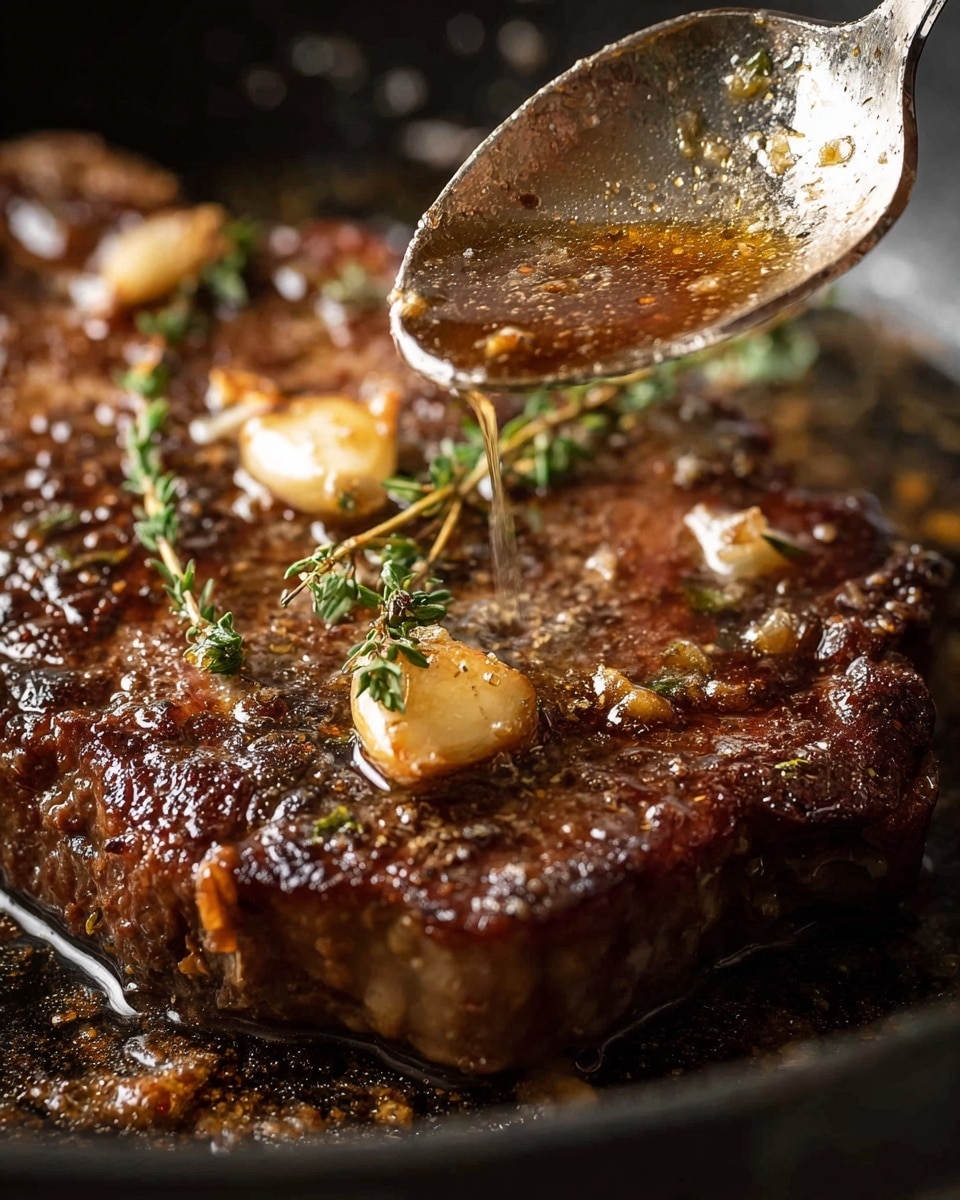 Easy Pan-Seared Beef Fillet with Garlic-Butter Sauce
