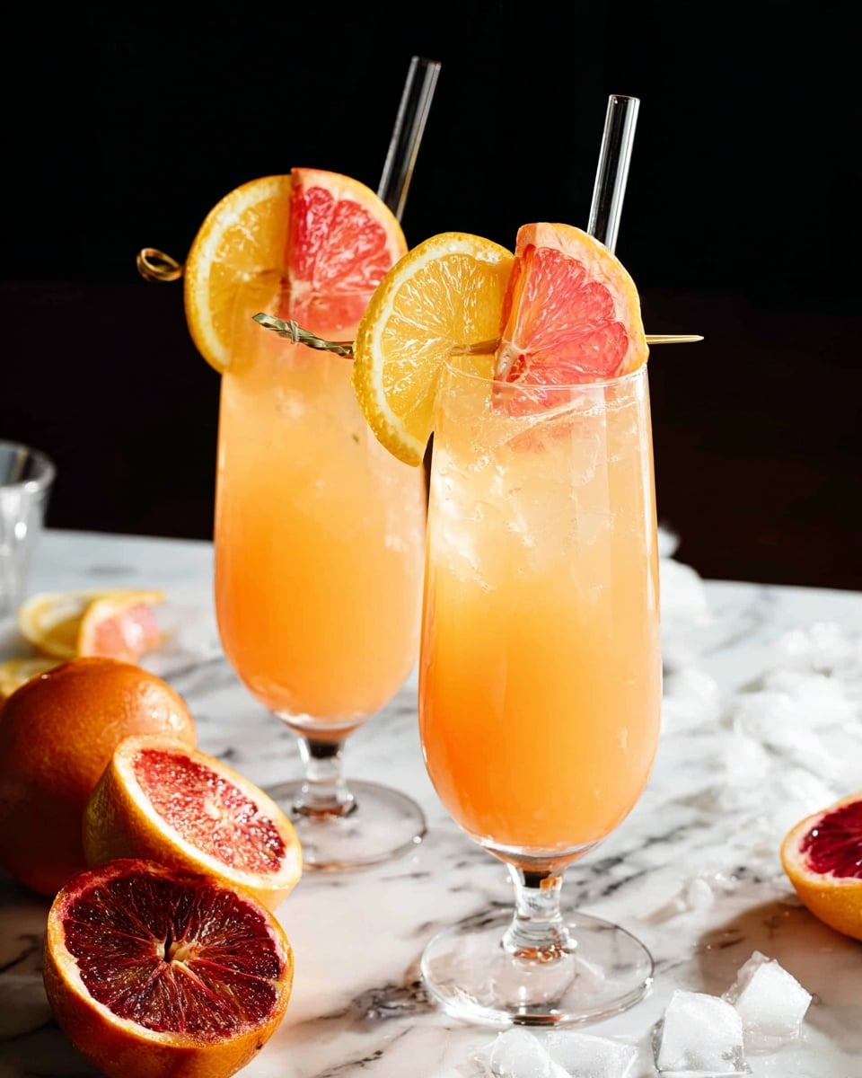 Non-Alcoholic Grapefruit Spritzer with Prosecco | Refreshing Mocktail