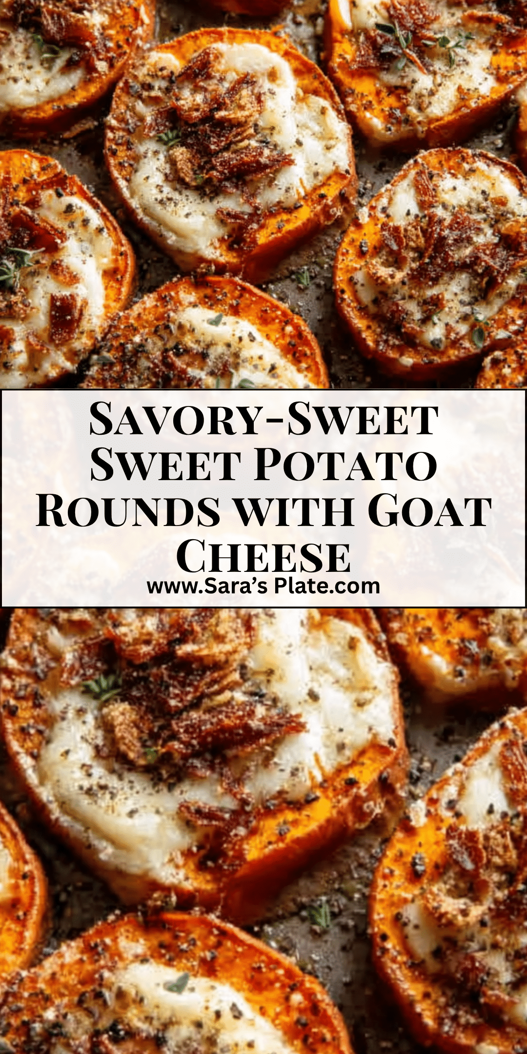 Sweet Potato Rounds with Goat Cheese: Festive Holiday Appetizer