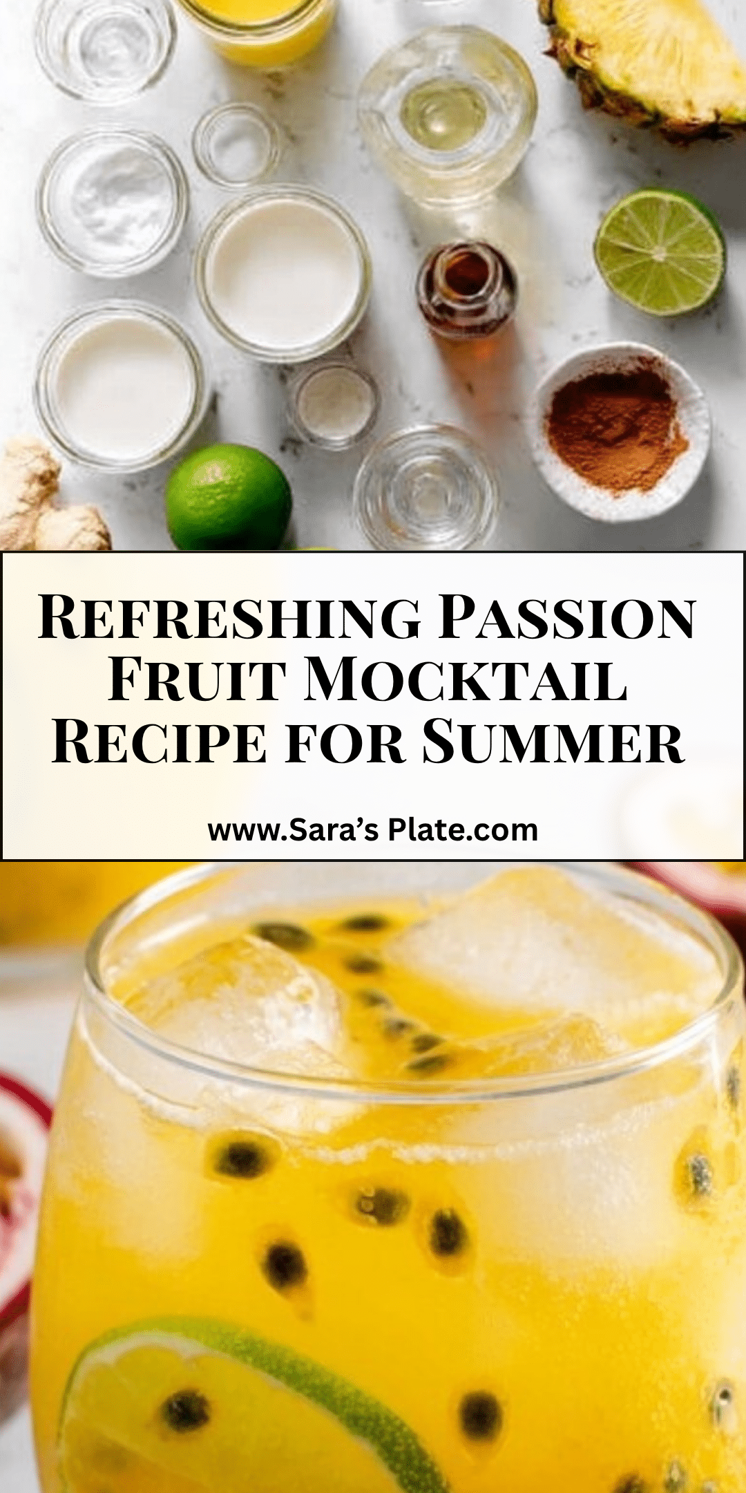 Passion Fruit Mocktail: Refreshing Tropical Non-Alcoholic Drink