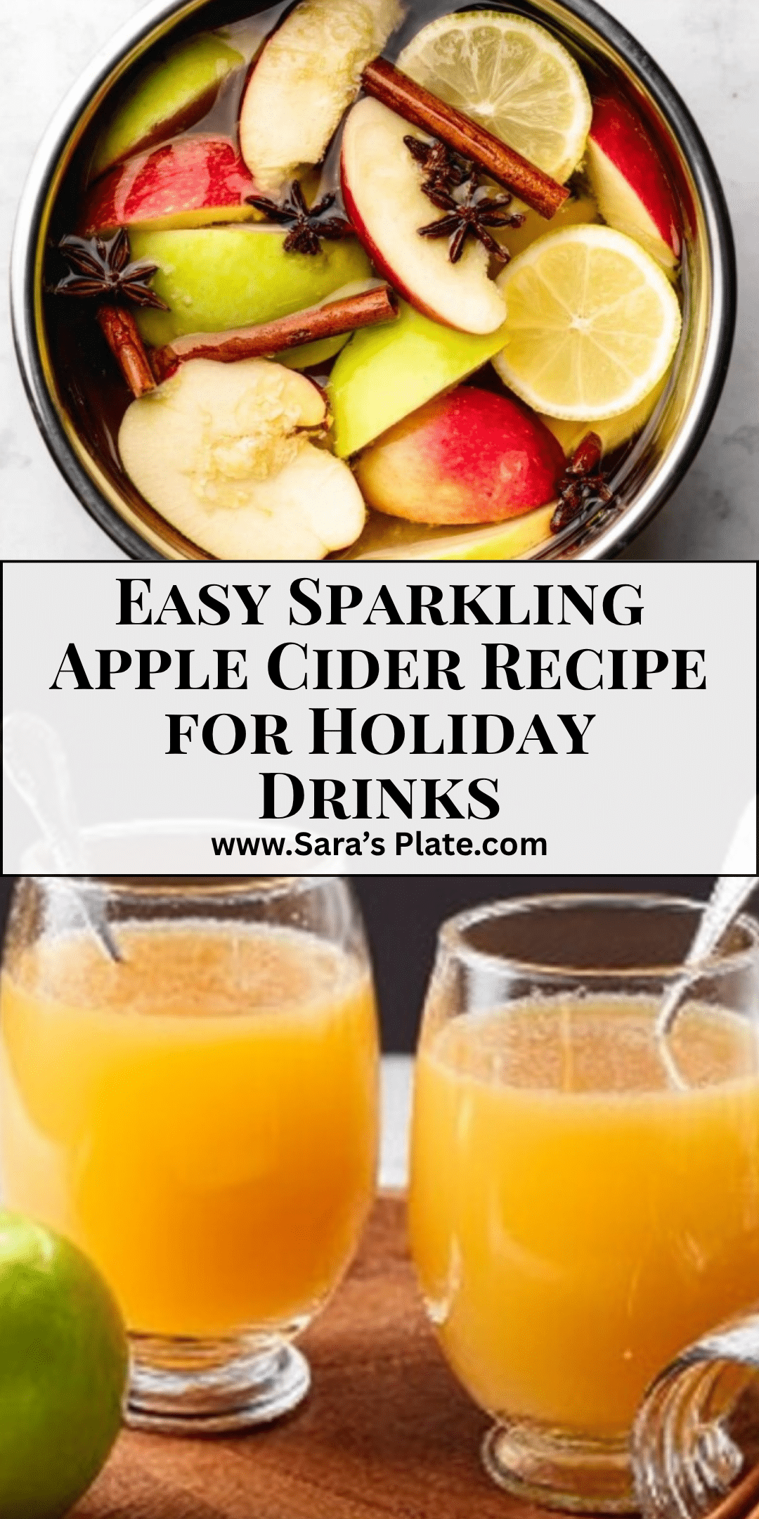 Sparkling Apple Cider - Refreshing Fall Festive Drink