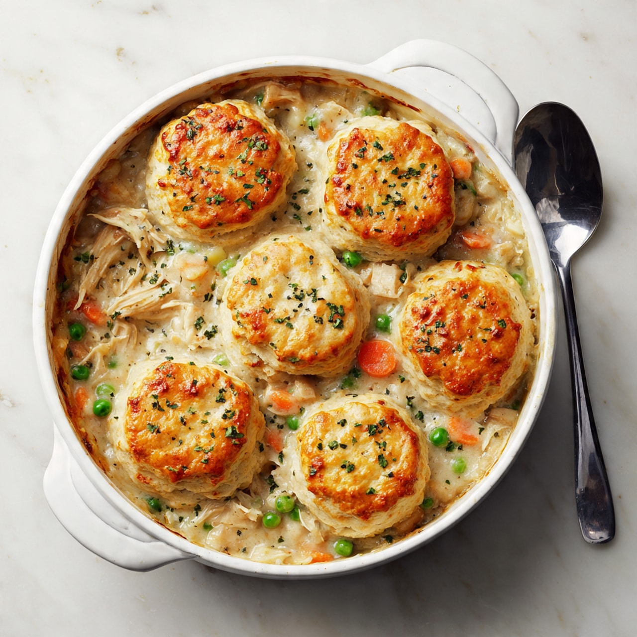 Chicken Pot Pie Biscuit Bake: Cozy & Comforting Weeknight Dinner