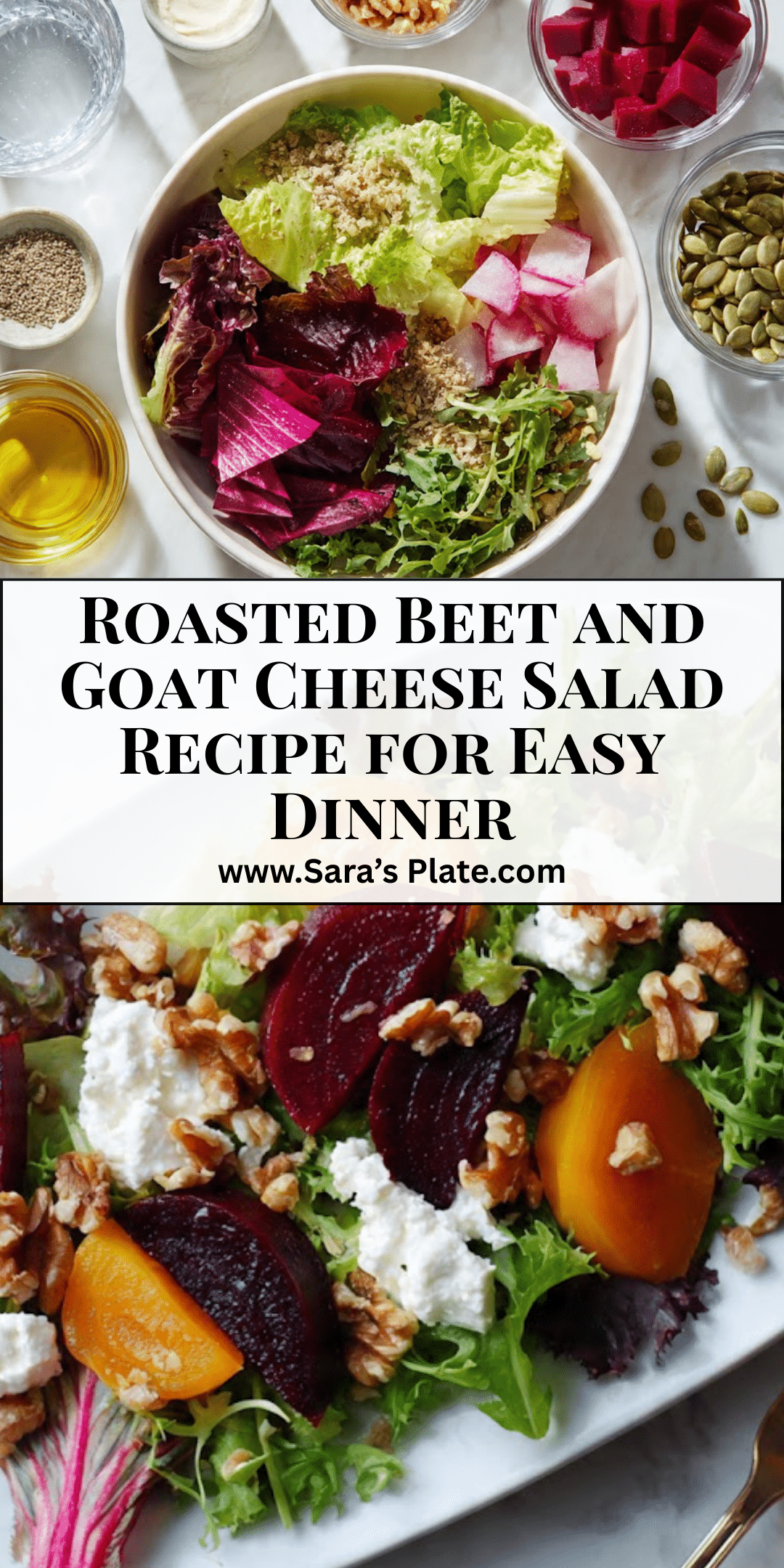 Roasted Beet and Goat Cheese Salad: Bright, Flavorful & Easy