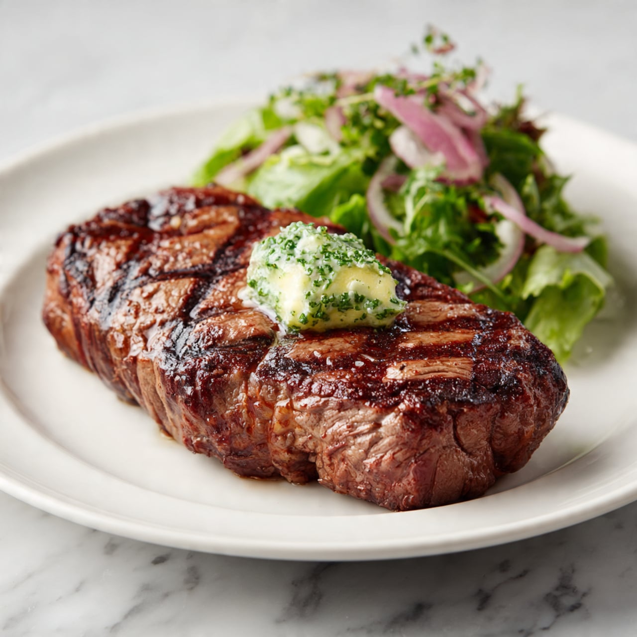 Grilled T-Bone Steak with Garlic Herb Butter | Juicy & Flavorful