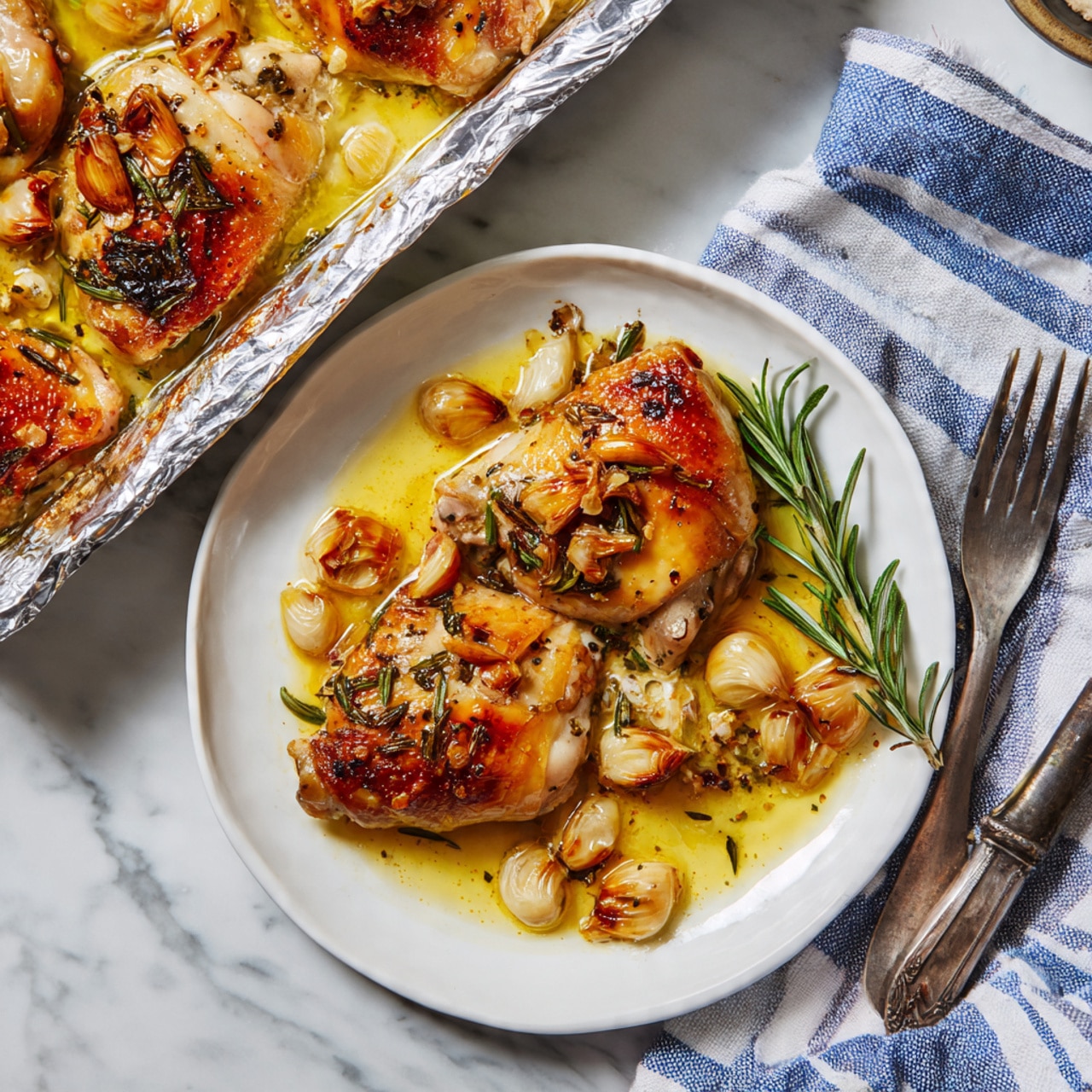 Roasted French Garlic Chicken – Juicy & Flavorful Dinner