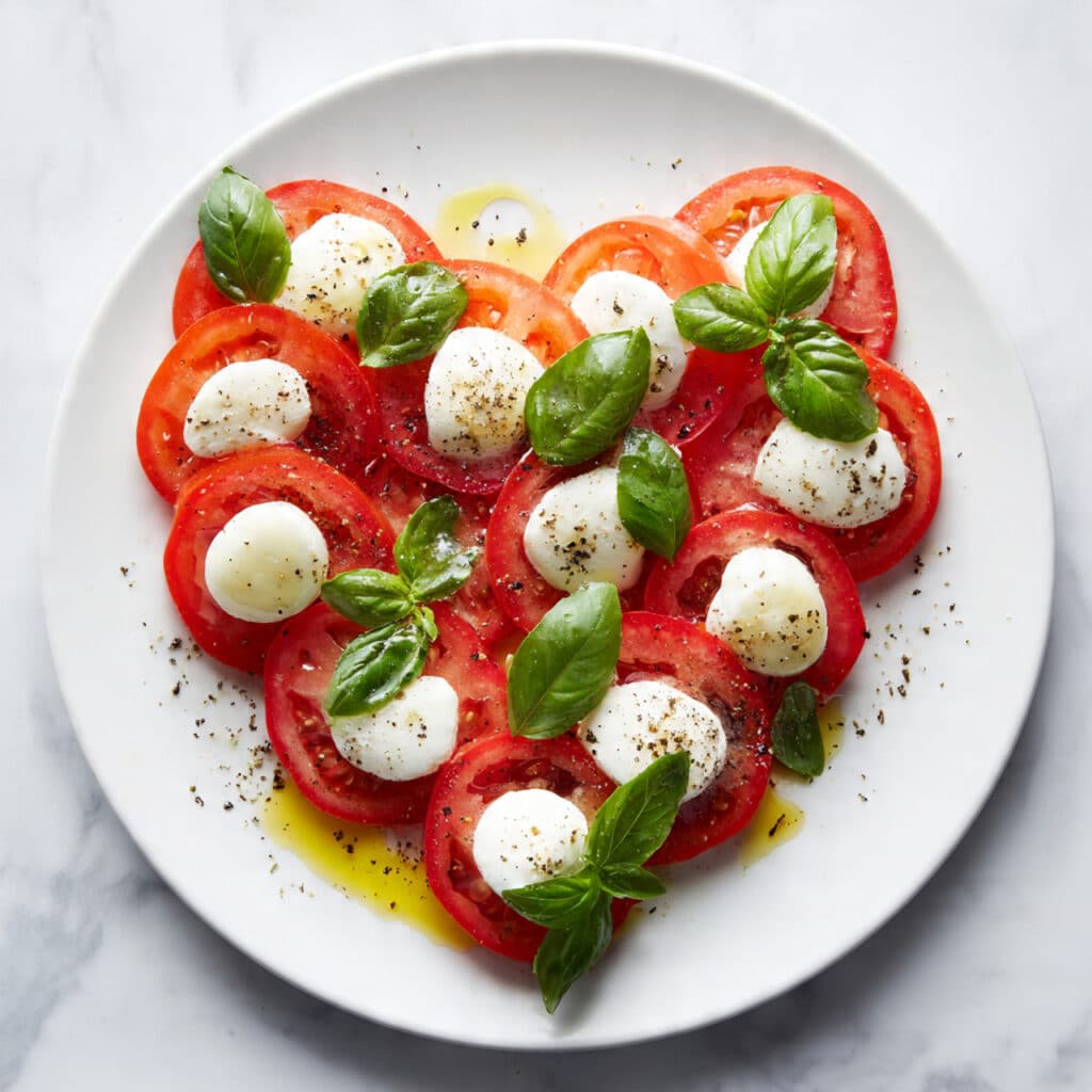 Heart-Shaped Caprese Salad: Easy & Elegant Summer Appetizer