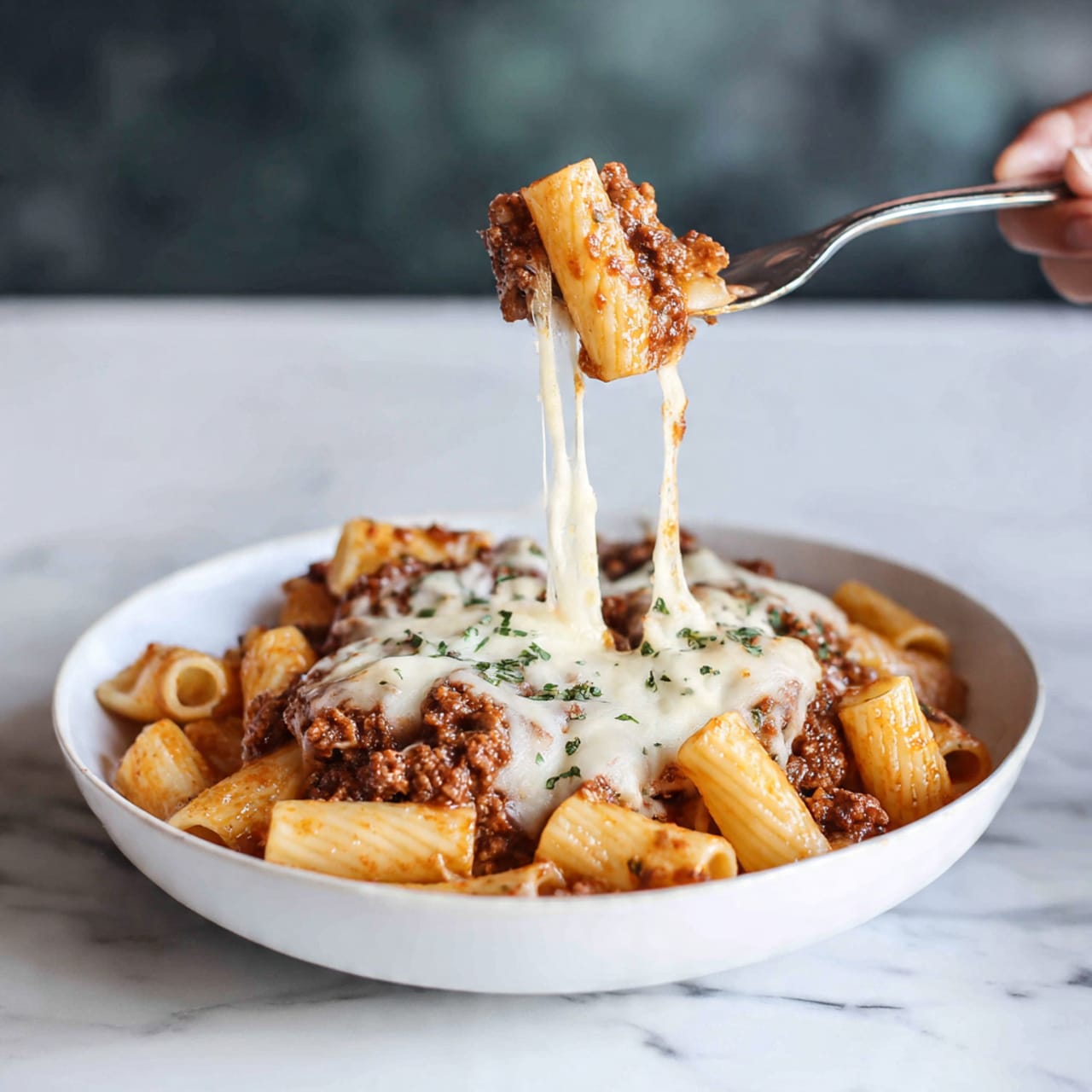 Baked Rigatoni Stuffed with Beef Ragù & Mozzarella: Delicious Italian ...