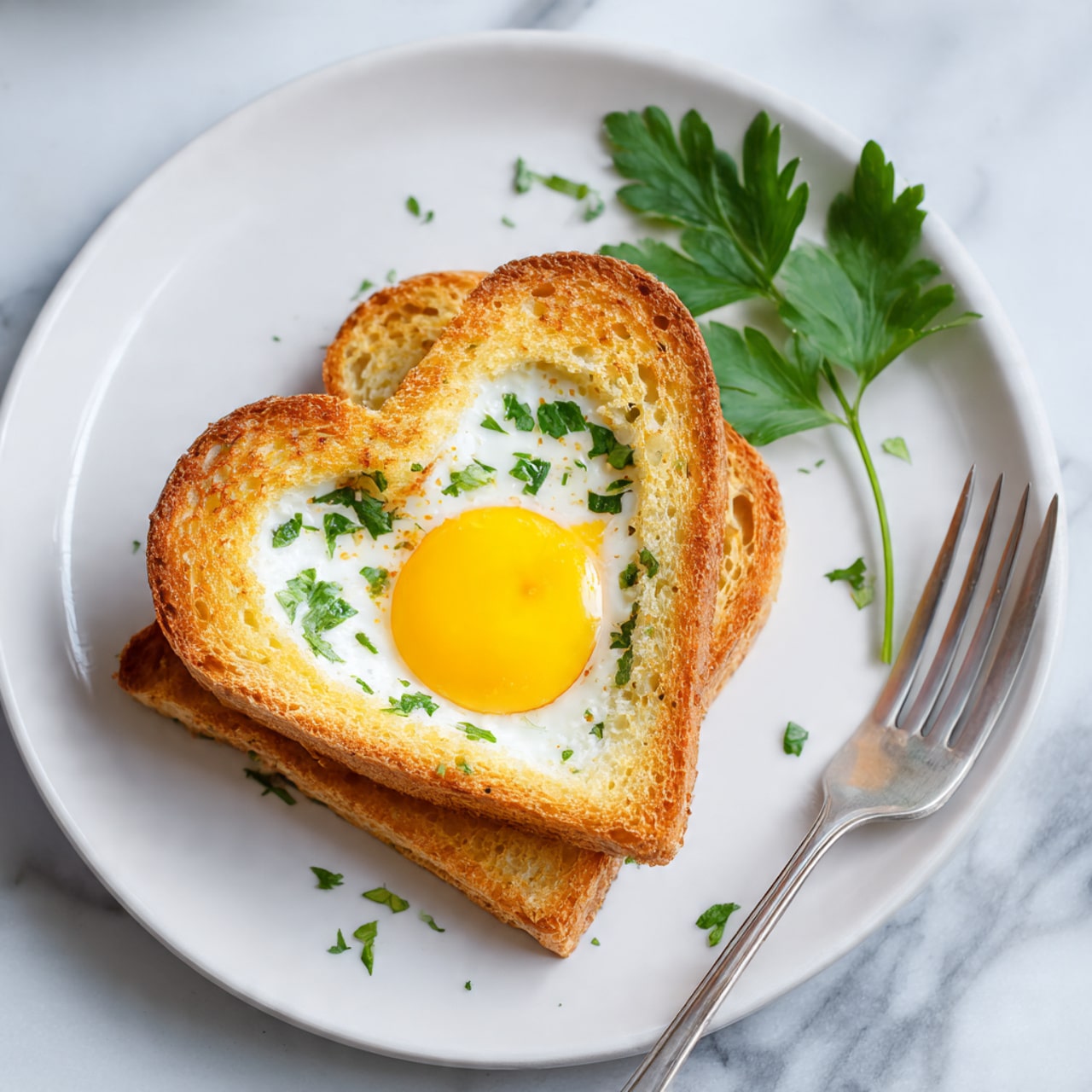 Avocado Toast with Heart-Shaped Eggs: Charming Breakfast Idea