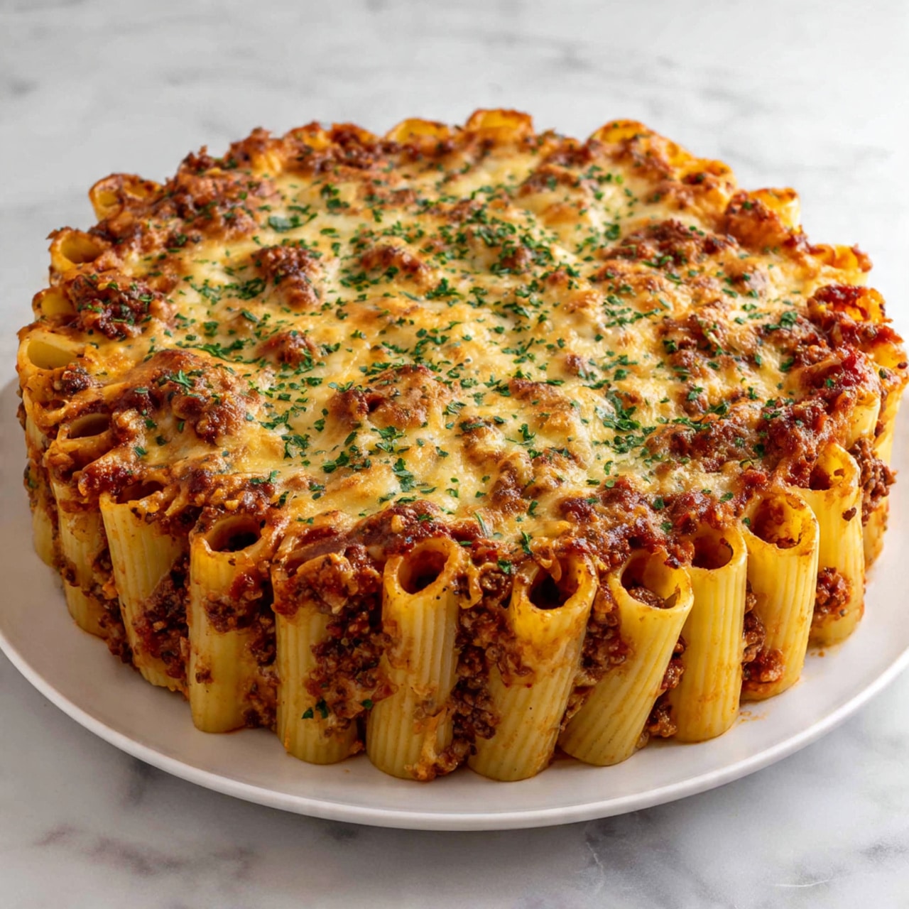 Baked Rigatoni Stuffed with Beef Ragù & Mozzarella: Delicious Italian ...