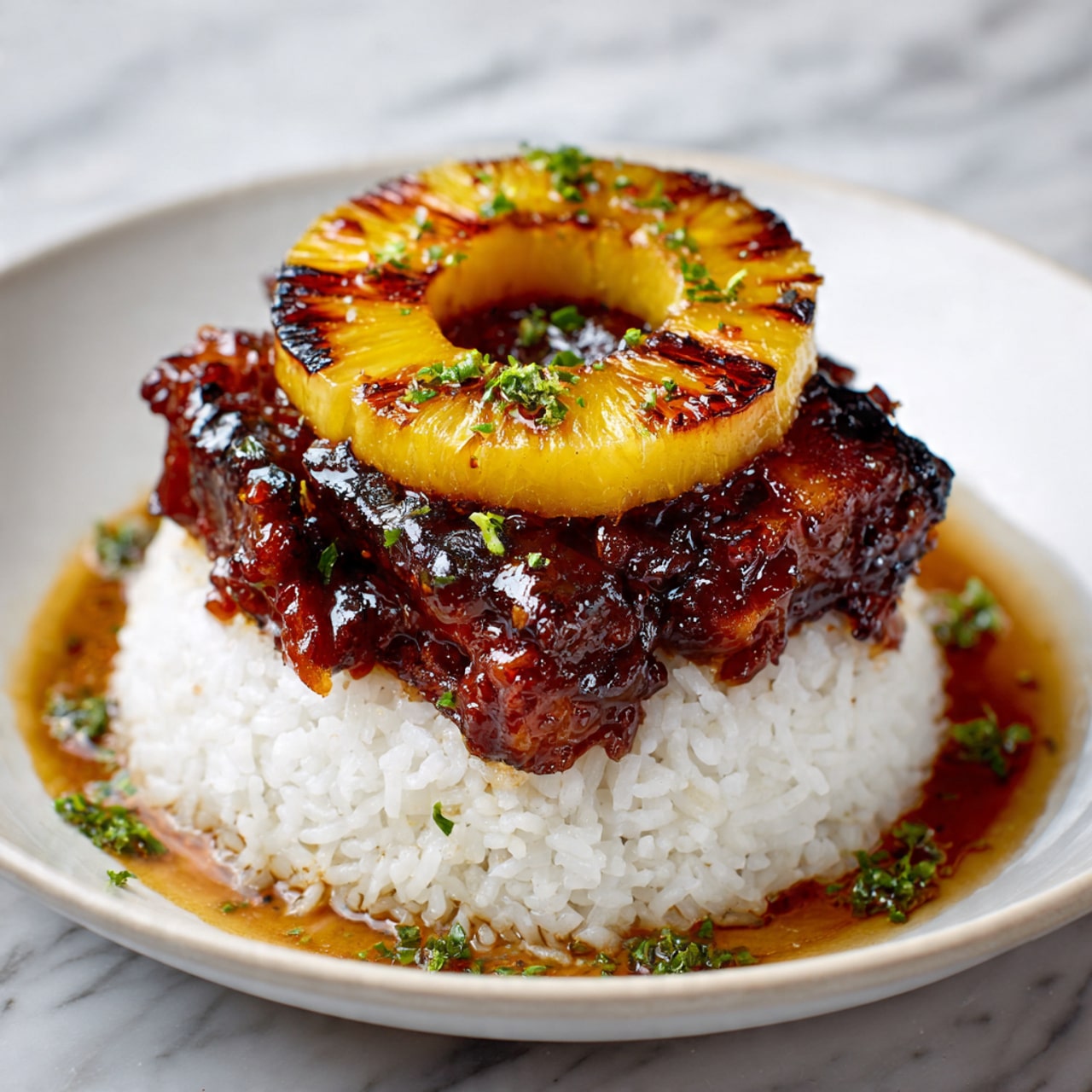 Hawaiian Huli Huli Chicken Stack - Irresistible Tropical Flavor