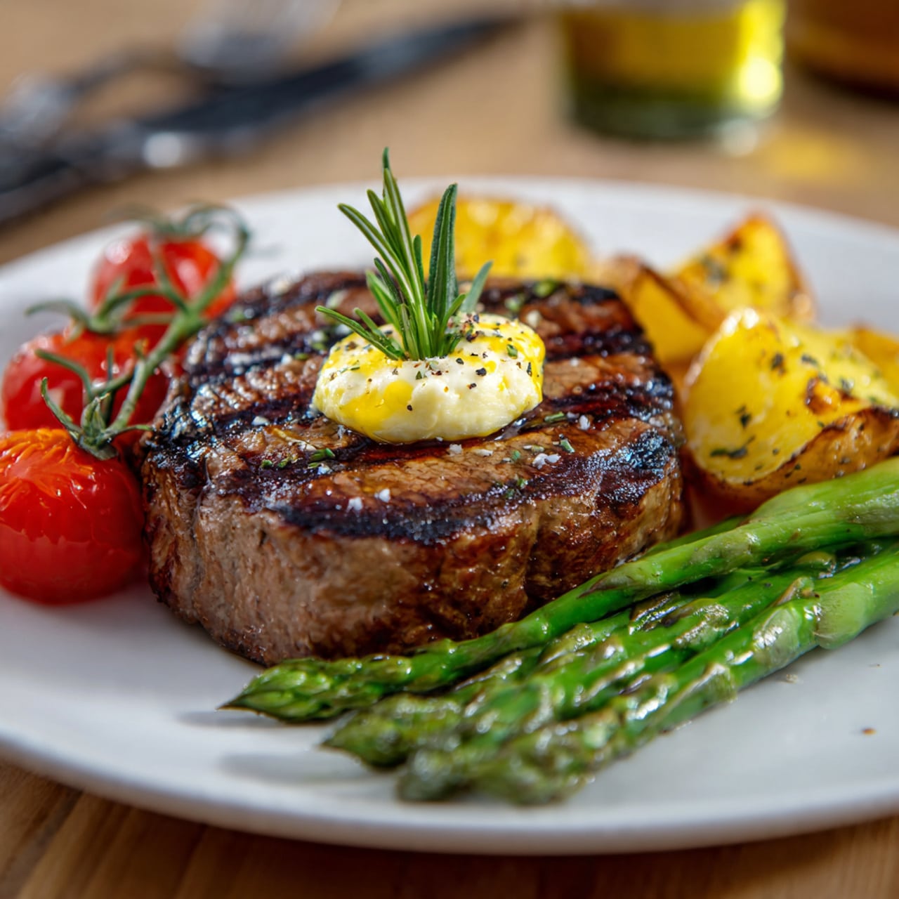 Filet Mignon with Garlic Herb Butter: Easy Gourmet Steak