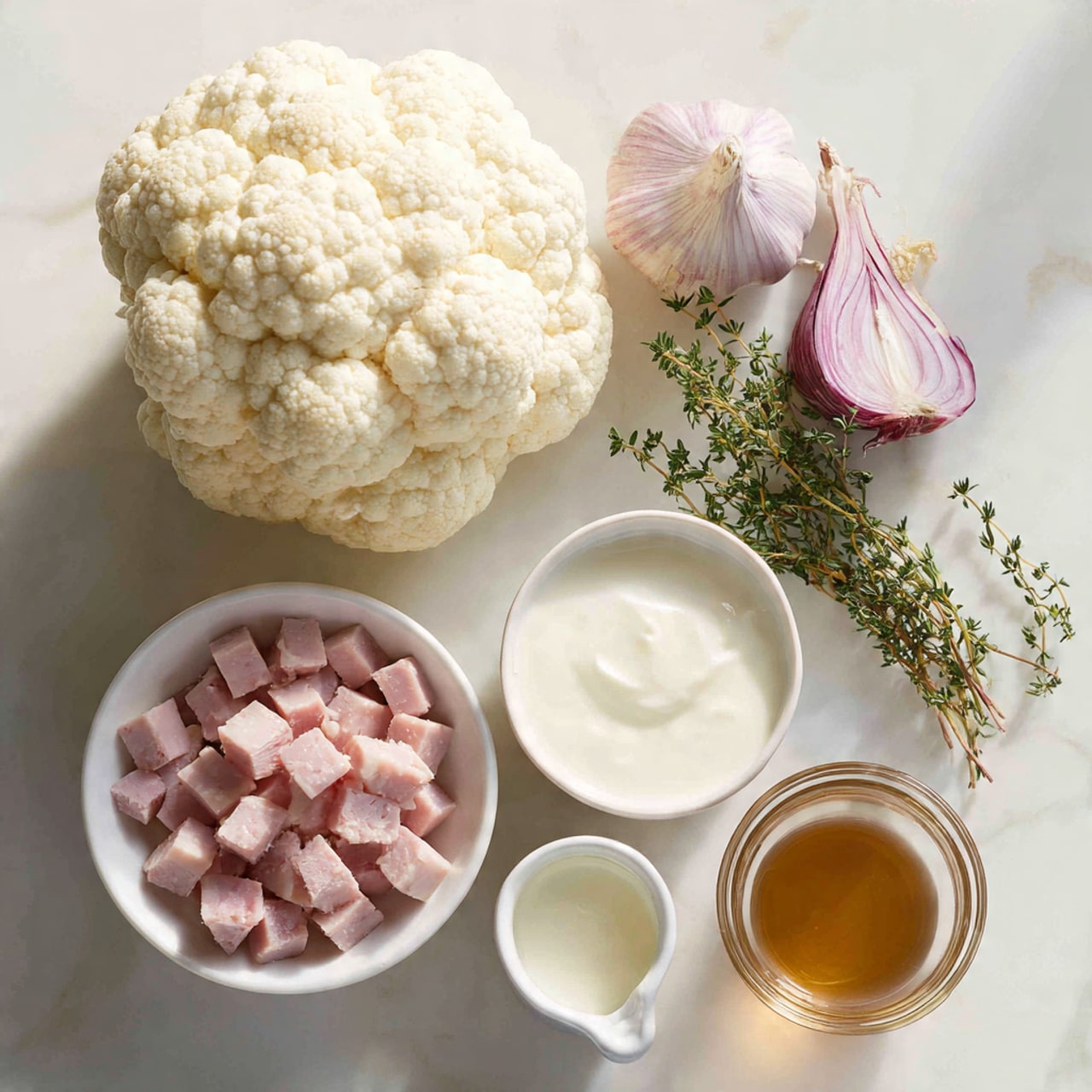 Golden Cauliflower Soup with Turmeric and Coconut | Warm & Vibrant