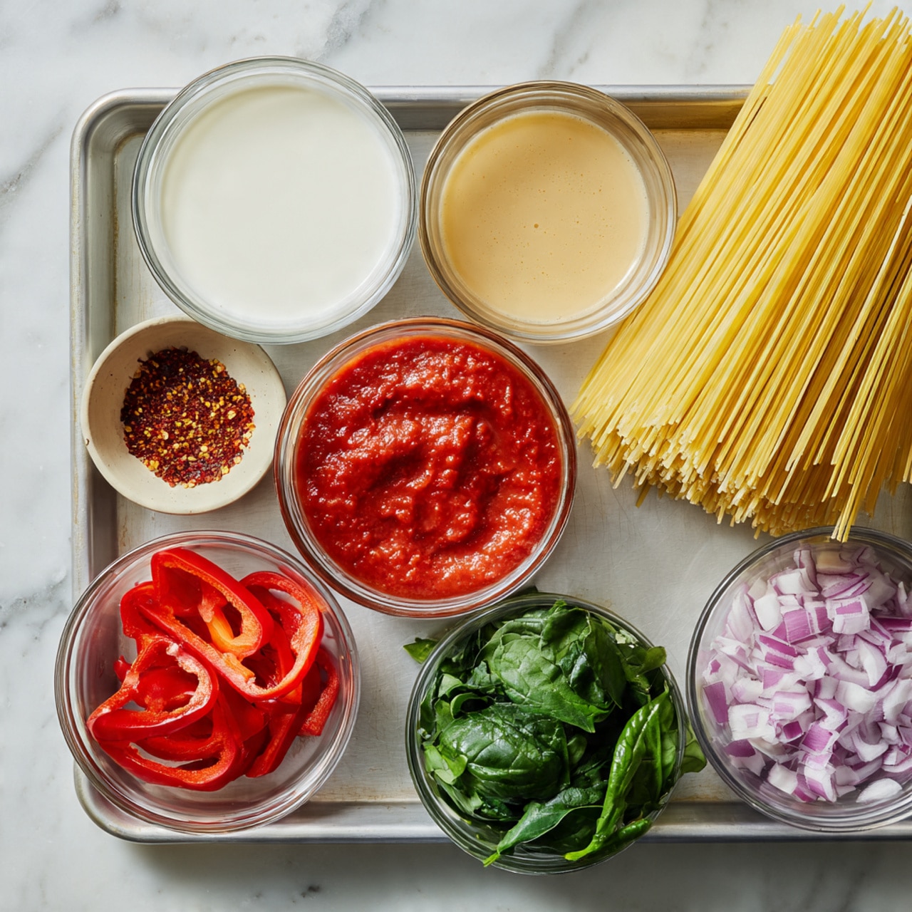 Valentine’s Day Pasta with Roasted Red Pepper Sauce – Romantic Dinner