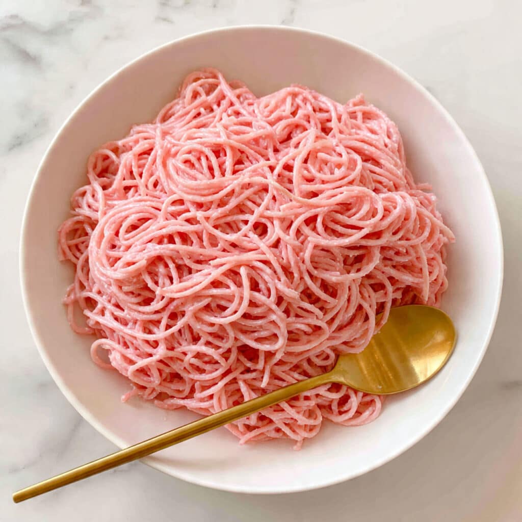 Healthy Vegan Pink Pasta Recipe - Delicious & Nourishing