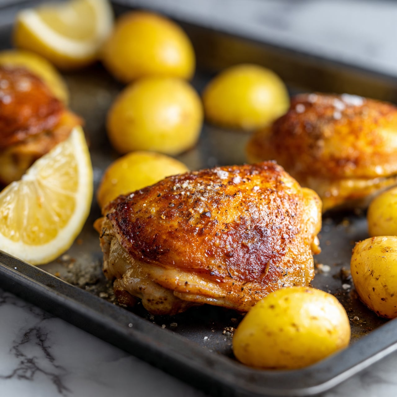 Sheet Pan Lemon Balsamic Chicken and Potatoes – Easy & Flavorful Dinner