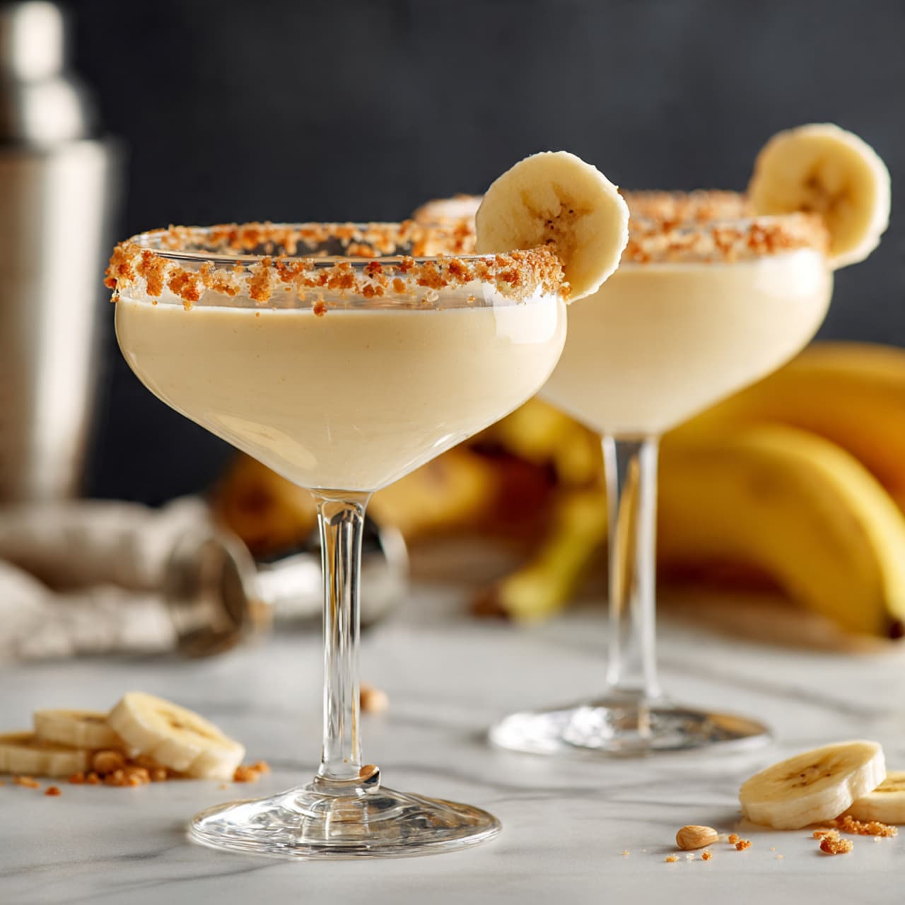 Bananas Foster Martini: Luxurious Tropical Dessert Cocktail