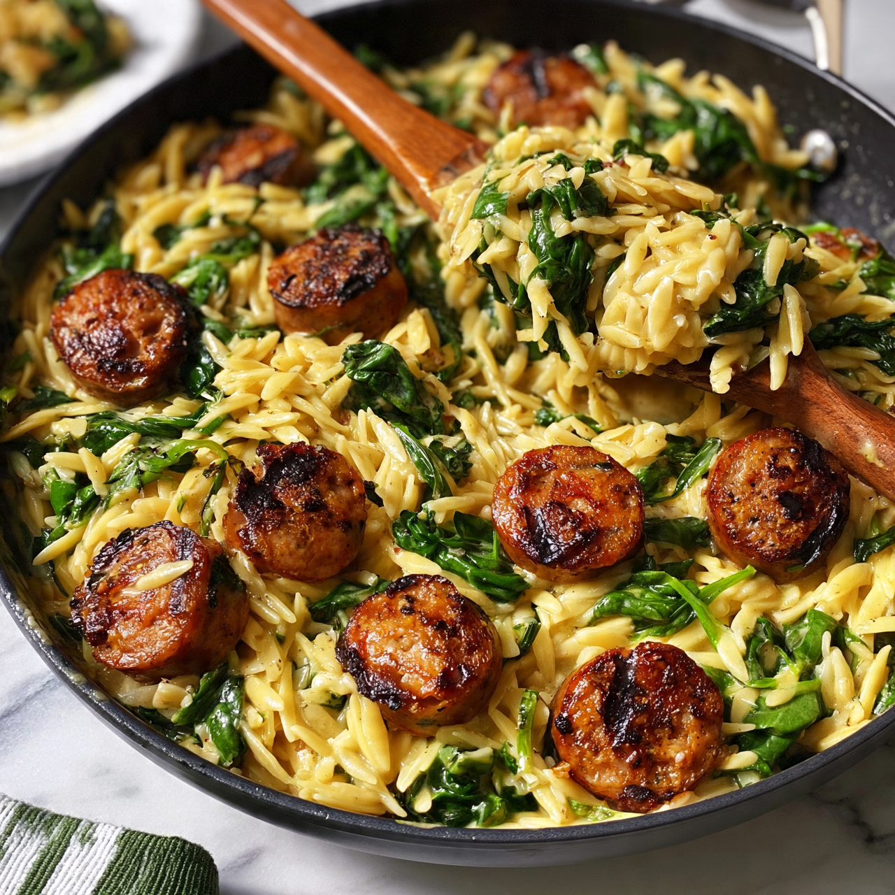 Creamy Chicken Sausage Orzo: Cozy One-Pan Dinner Idea