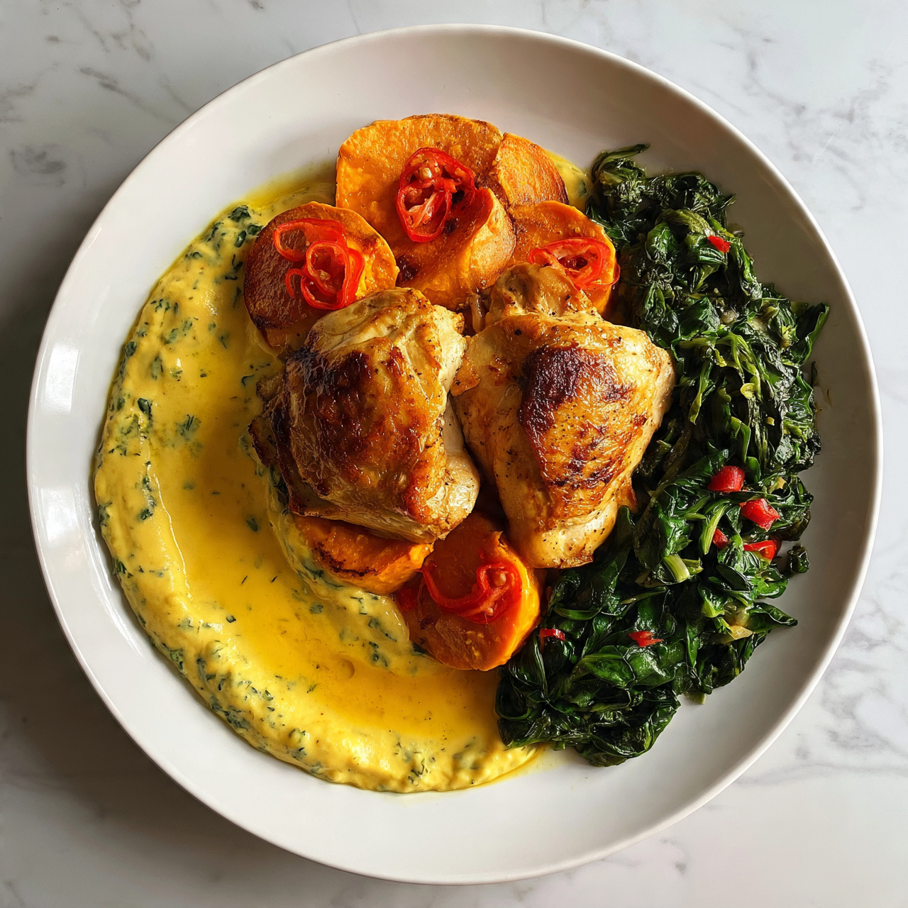 Spicy Maple Mustard Chicken with Creamy Polenta – Irresistible Flavor