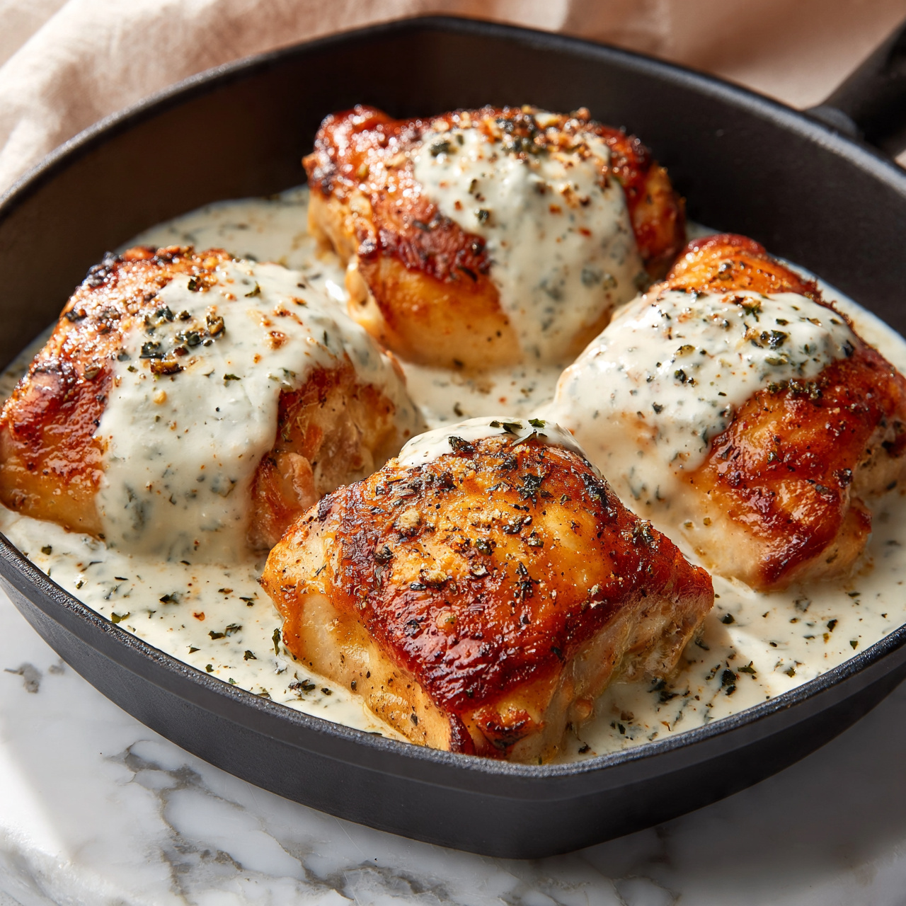 Mustard Chicken in Creamy Dijon Sauce - Easy & Elegant Dinner