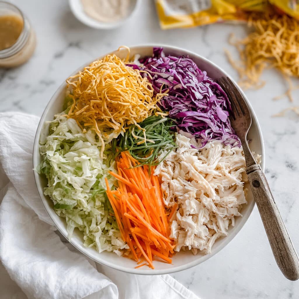 Chinese Chicken Salad with Sesame-Ginger Dressing – Fresh & Flavorful