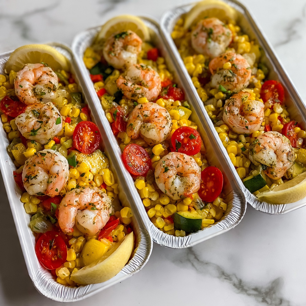 Garlic Butter Shrimp Foil Packets with Vegetables - Easy & Flavorful