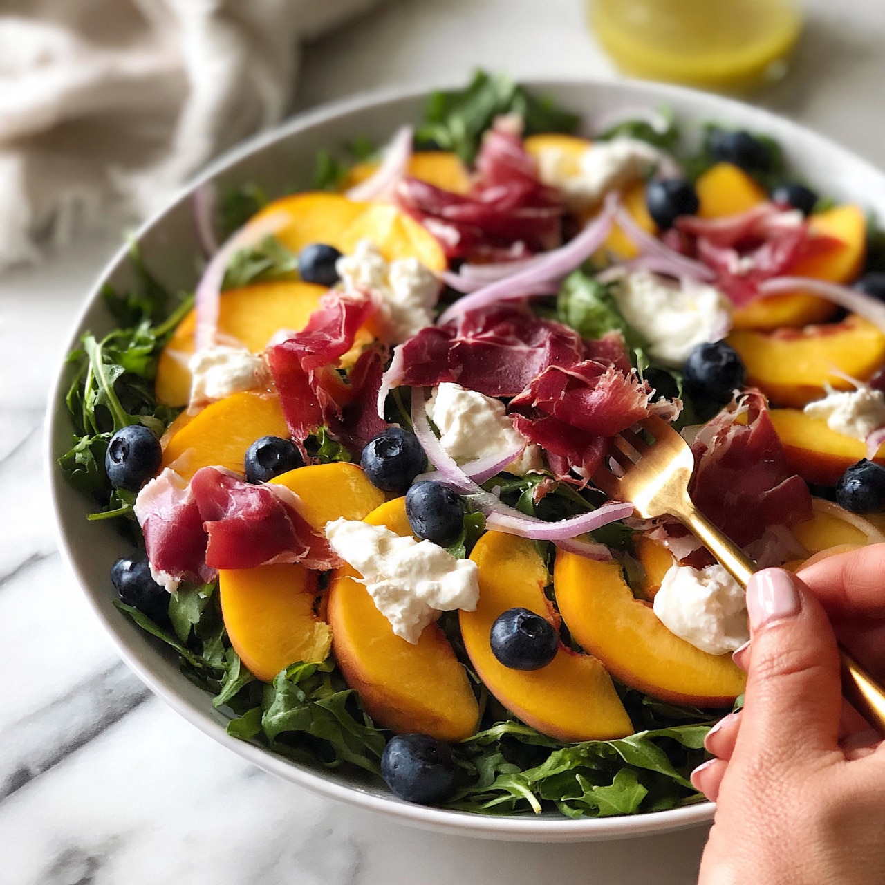 Summer Peach Burrata Salad – Bright & Fresh Summer Dish