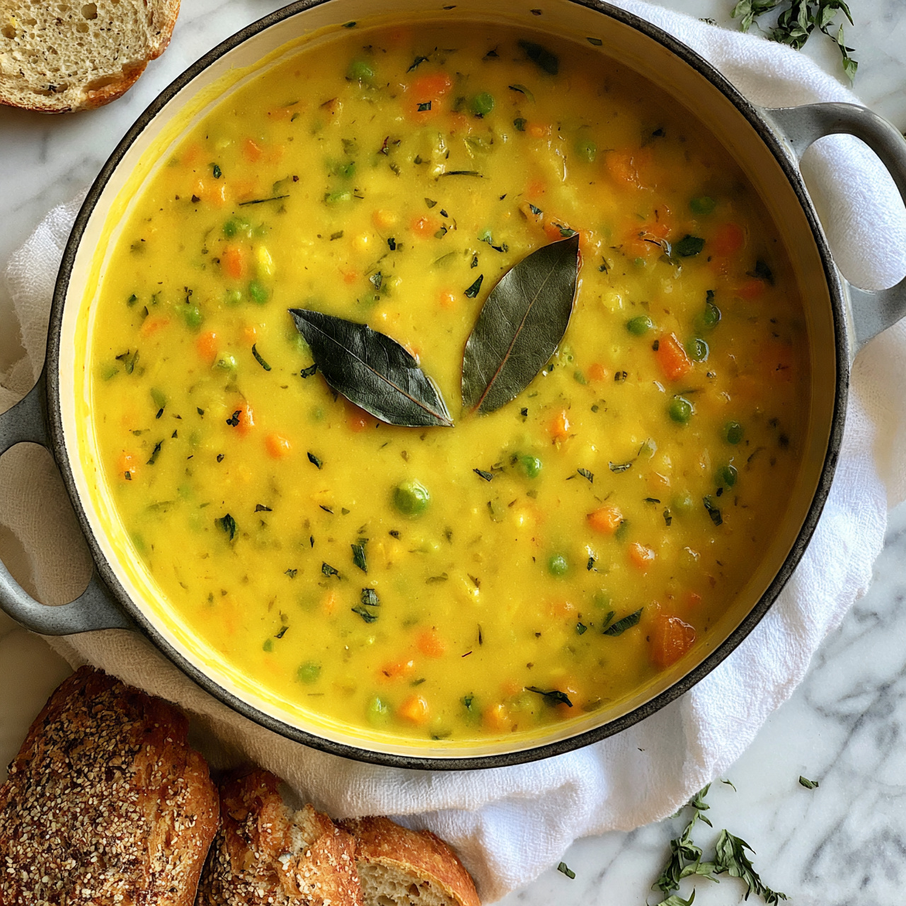 One-Pot Creamy Vegetable Soup - Cozy and Delicious